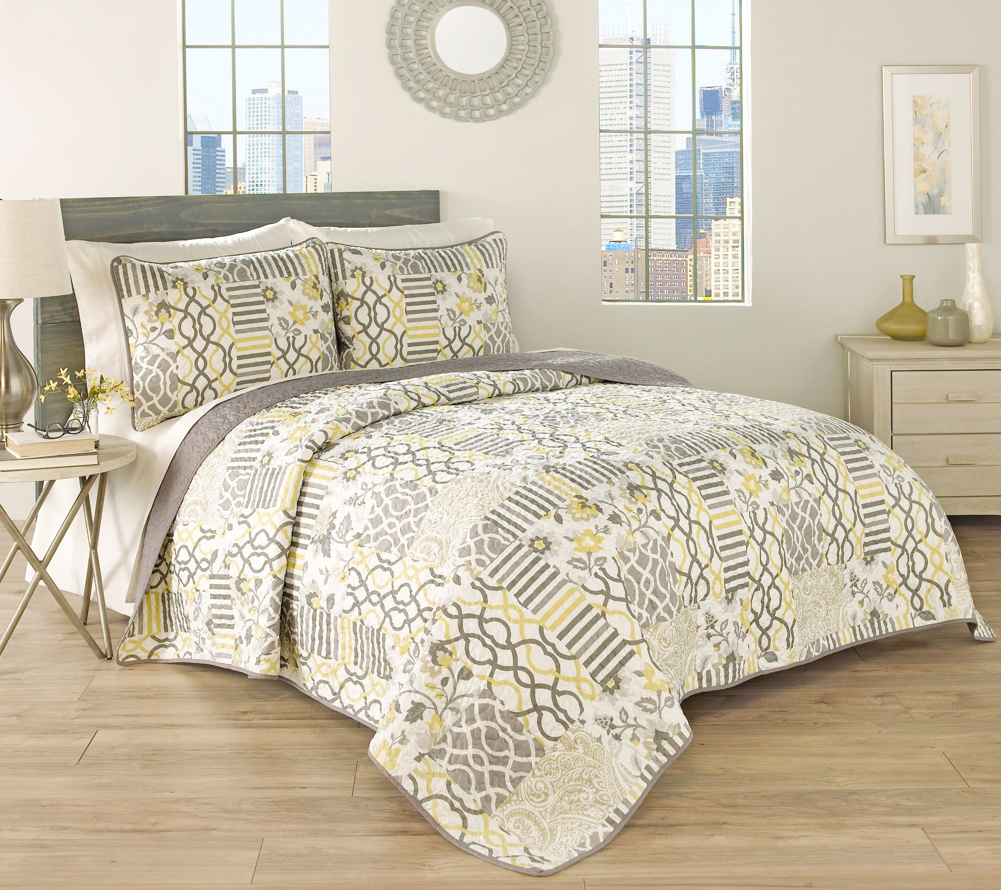 Waverly Traditions Set In Spring 3-Piece Quilt- King - QVC.com