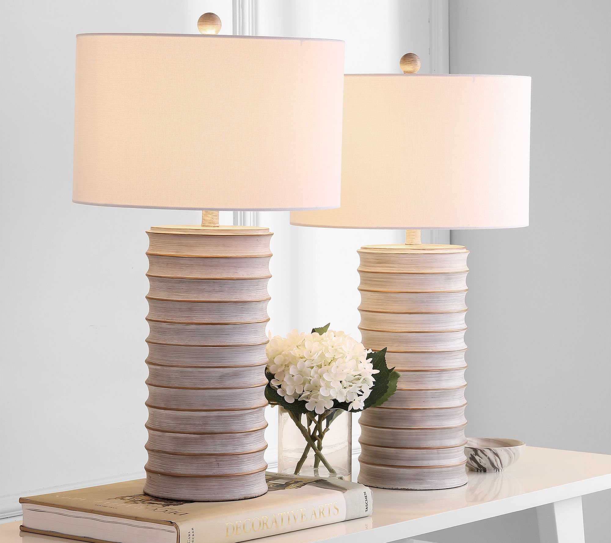 Safavieh Set of 2 Melina Table Lamps - QVC.com