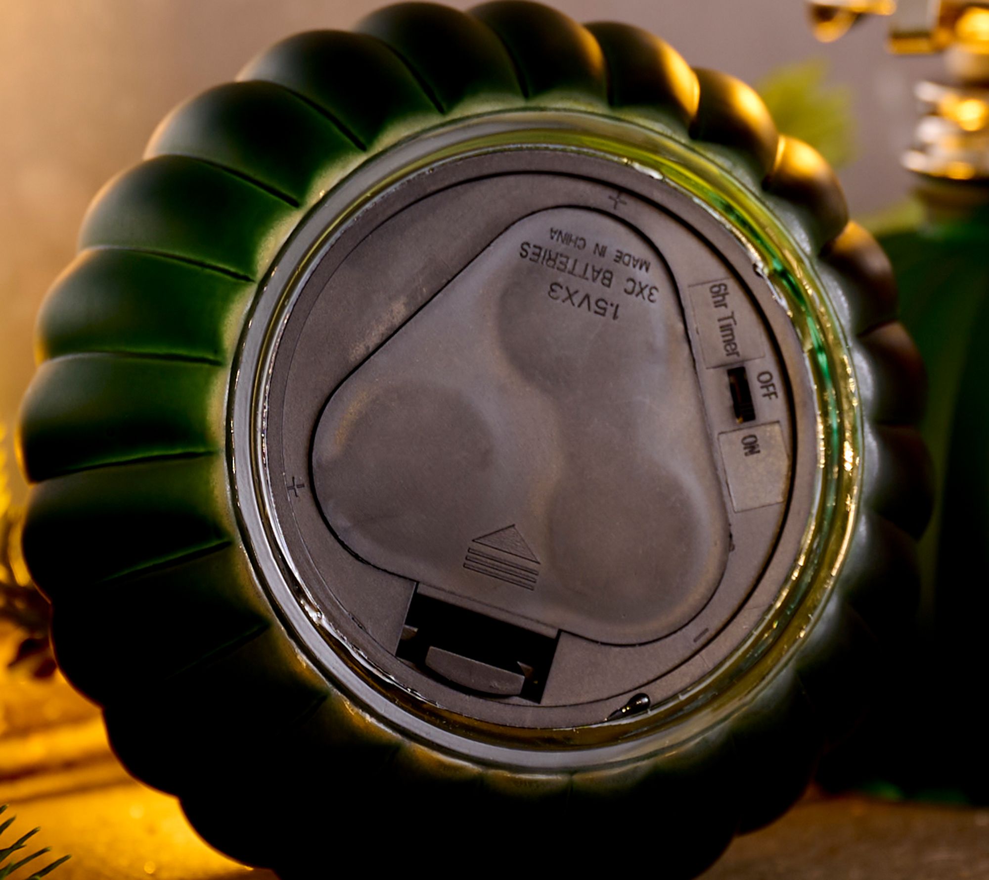 Bethlehem Lights Set of 2 Faux Oil Lamps w/ Frosted Base - QVC.com