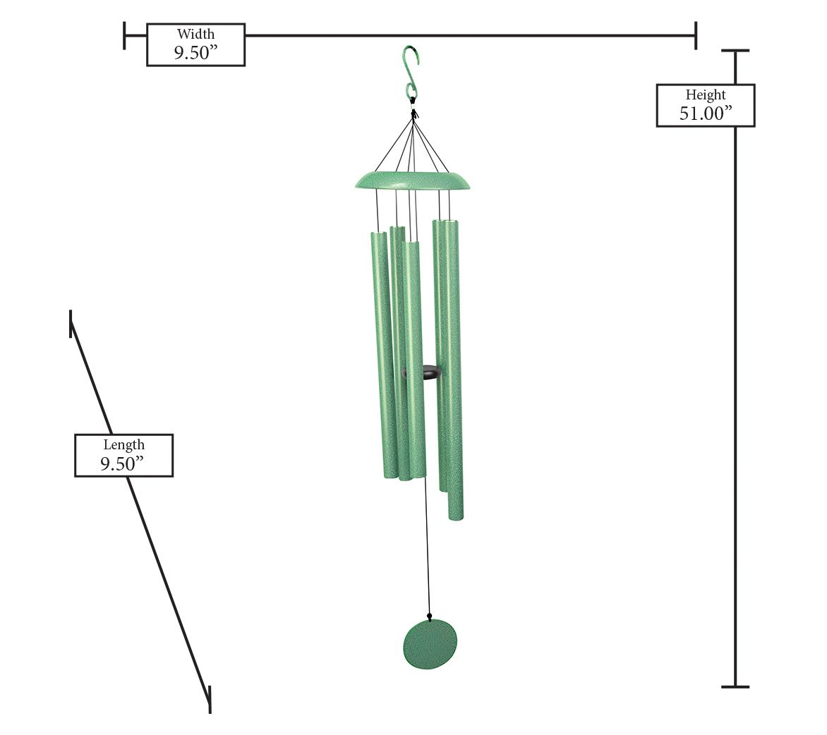 RCS Canopy Wind Chime 51" Tuned - QVC.com