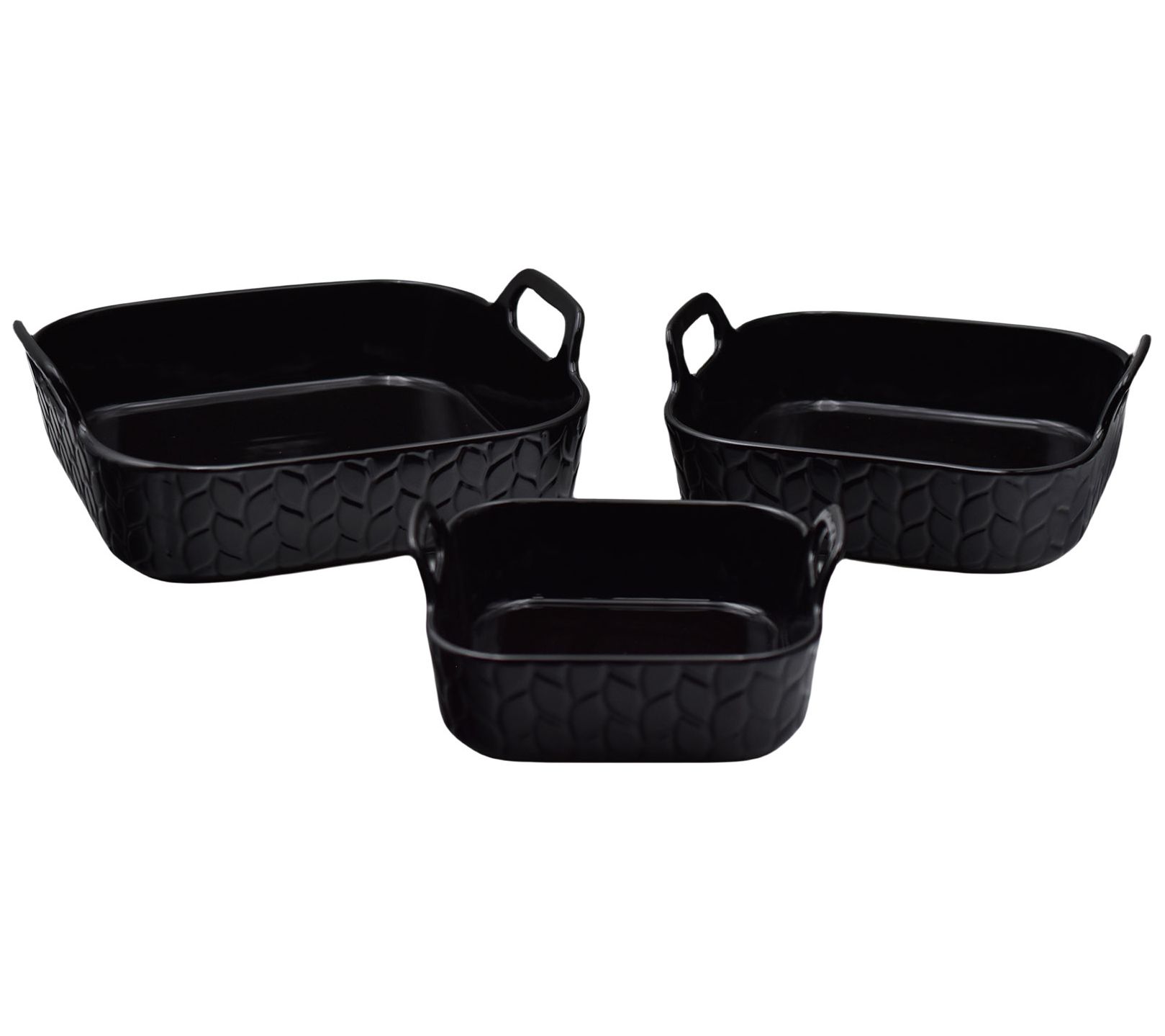 Temp-tations Carved Willow 3-Piece Serving Set - QVC.com