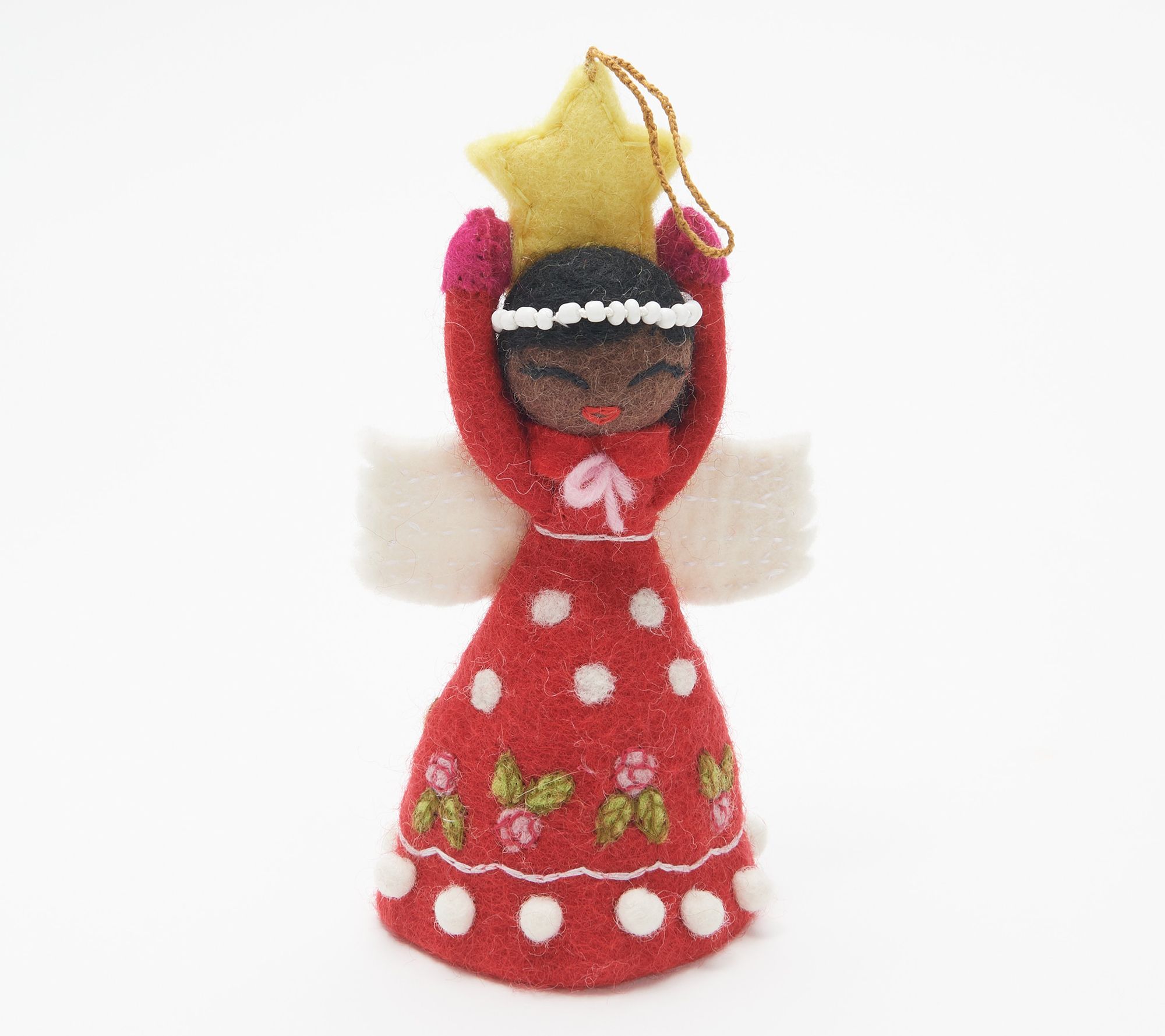 French Knot Angel Ornament - QVC.com