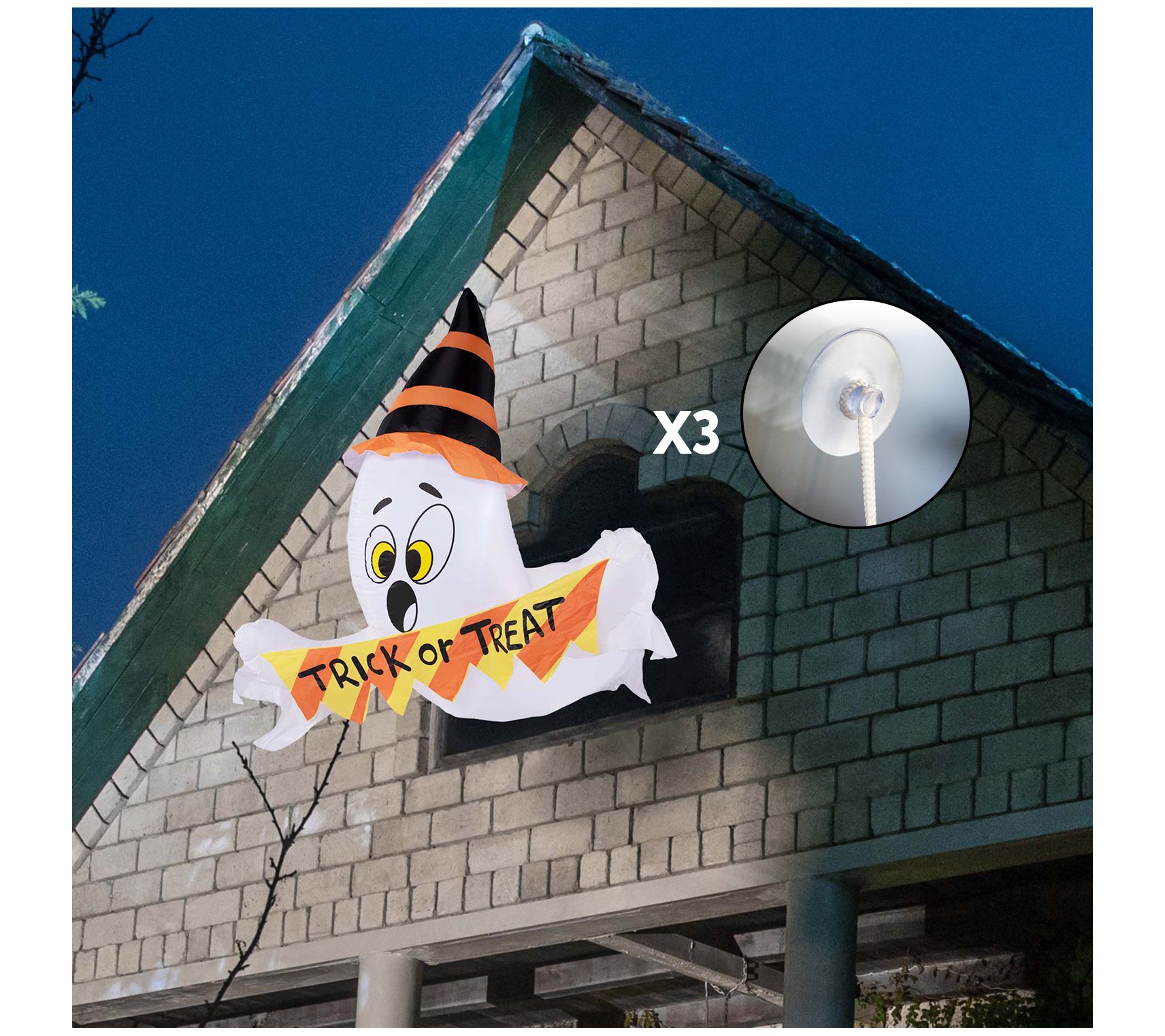Joiedomi 5 ft Trick or Treat Ghost Window Breaker Inflatable - QVC.com