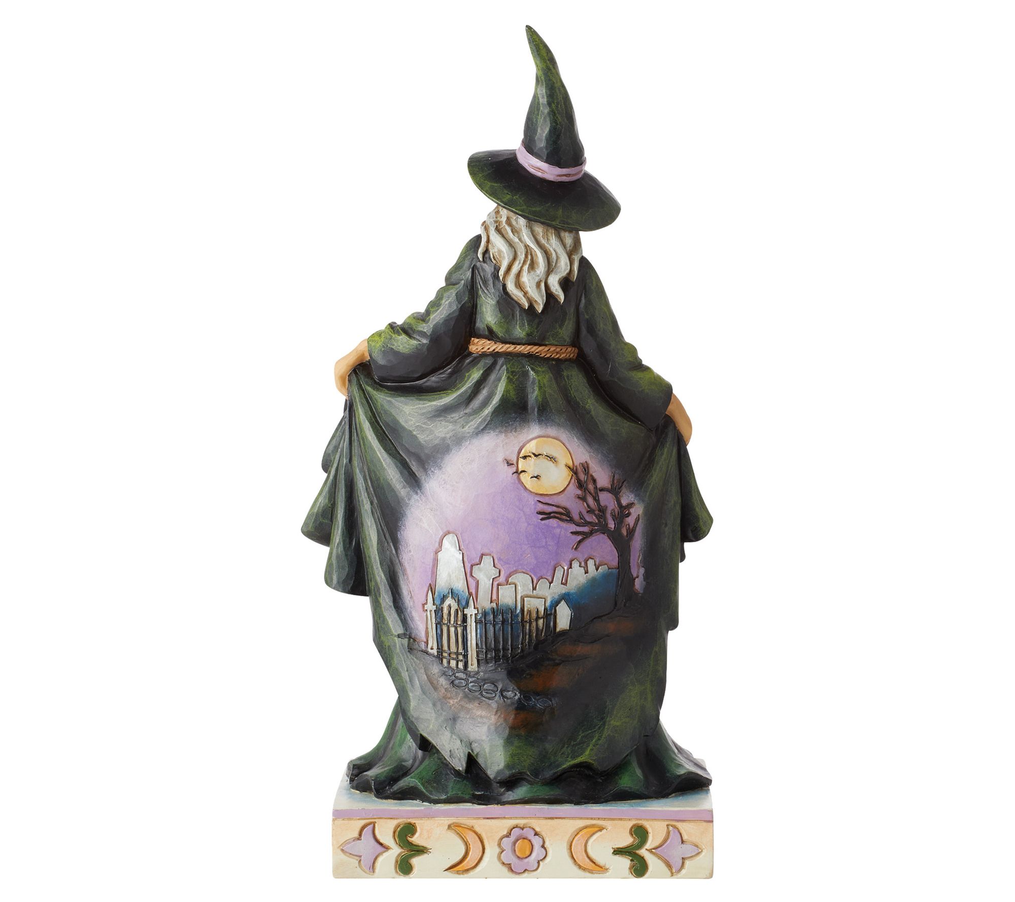 Jim Shore Scary Witch Skulls Skirt Figurine - QVC.com