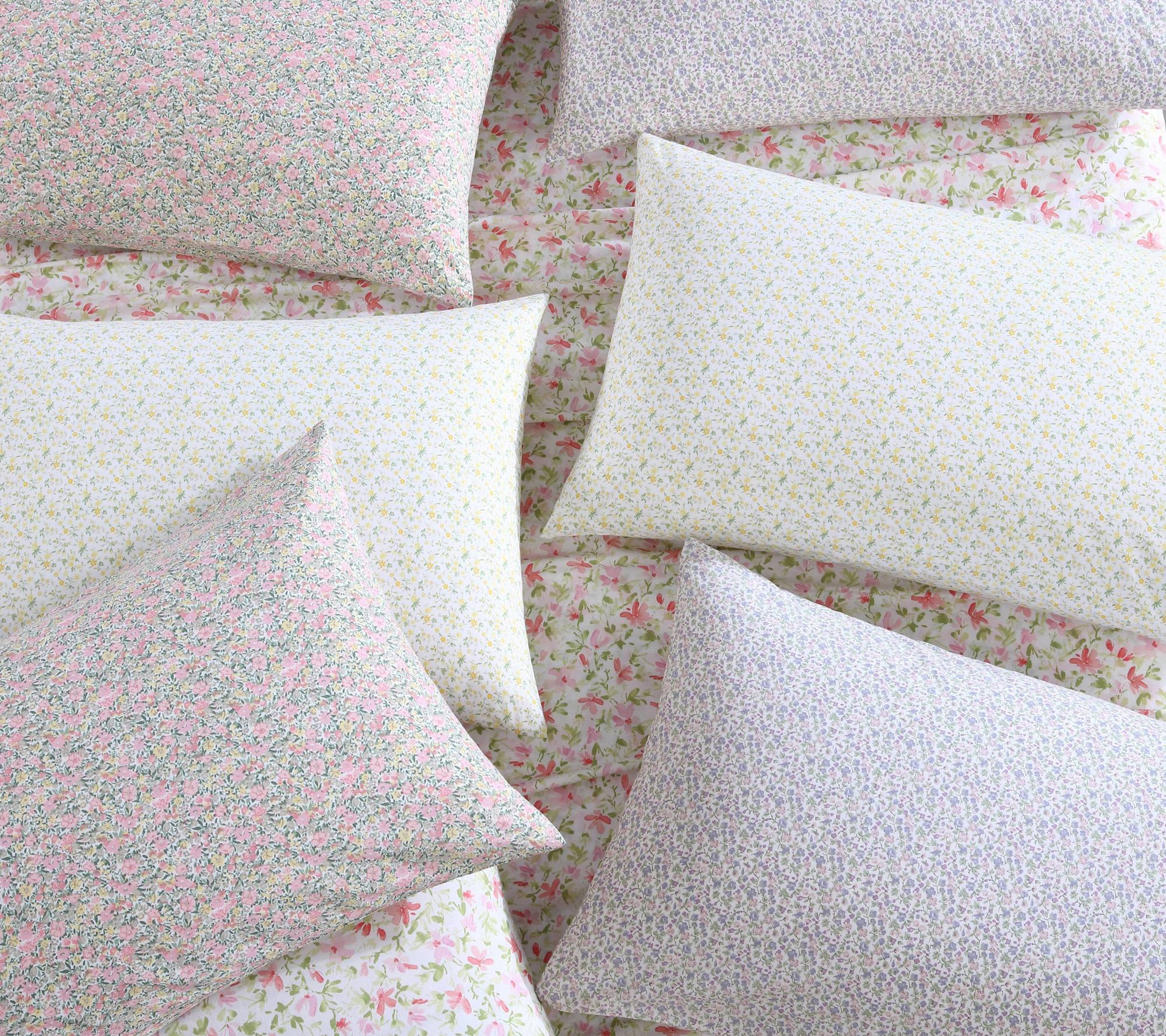 Laura Ashley No rella - Cotton Pink Queen Shee t Set - QVC.com