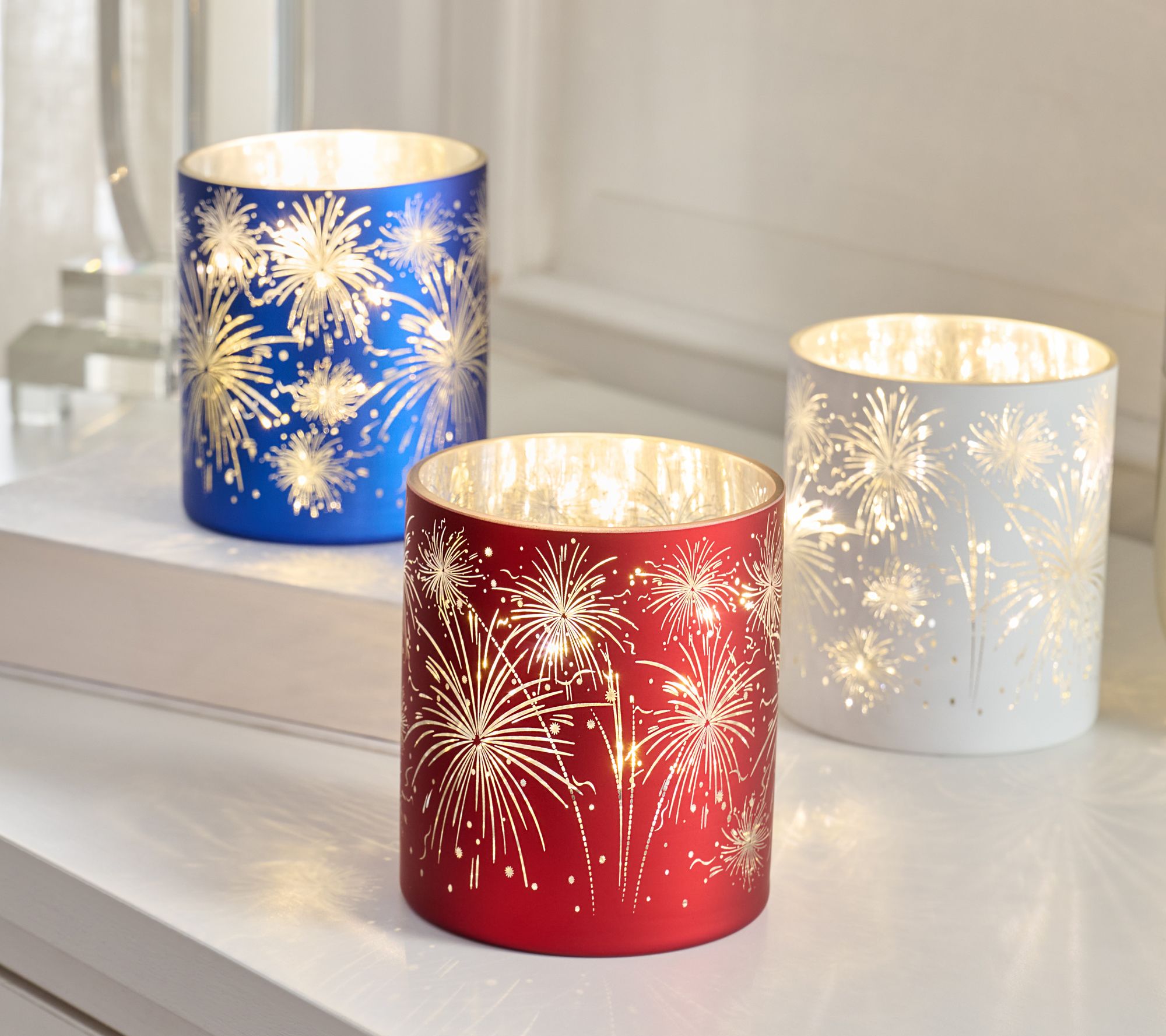 "As Is" Set of 3 Celebration Fireworks Mini Hurricanes by Valerie - QVC.com