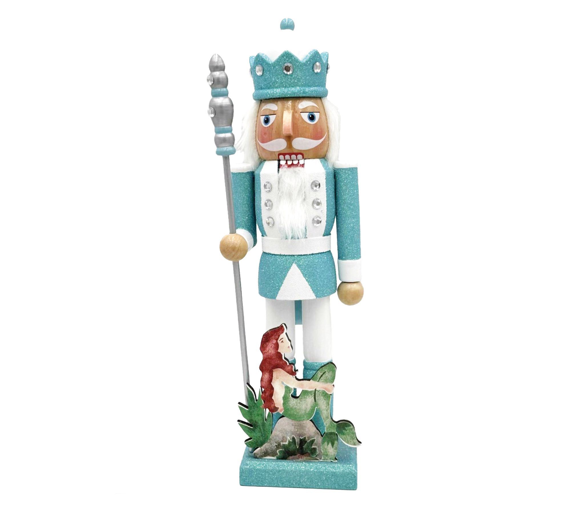 Santa's Workshop 14" Mermaid King Nutcracker - QVC.com