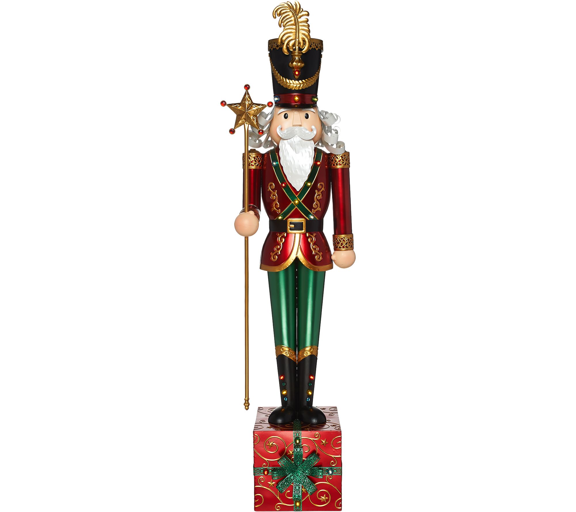 Kringle Express 5' Oversized Indoor/Outdoor Illuminated Nutcracker ...