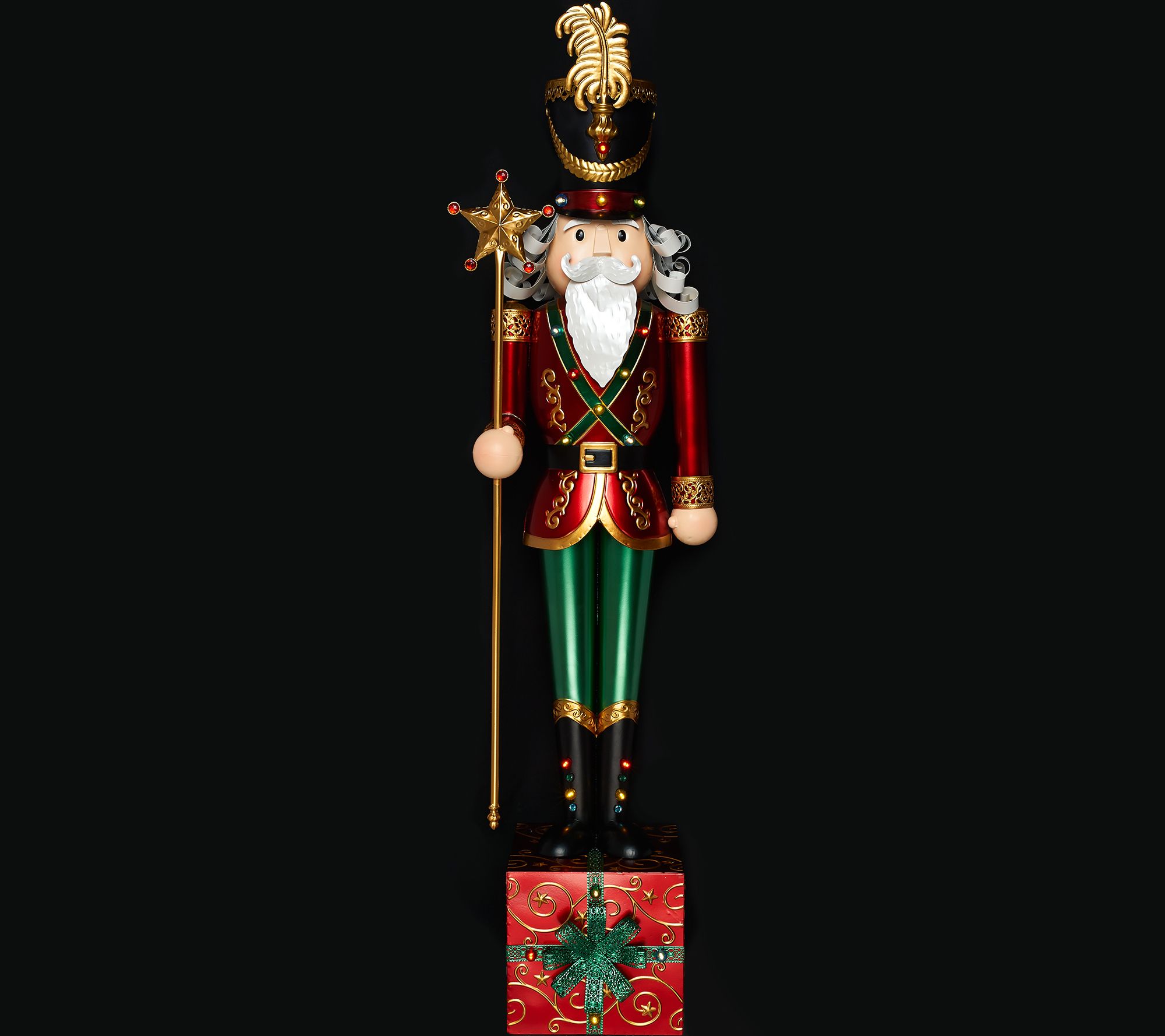 Kringle Express 5' Oversized Indoor/Outdoor Illuminated Nutcracker ...