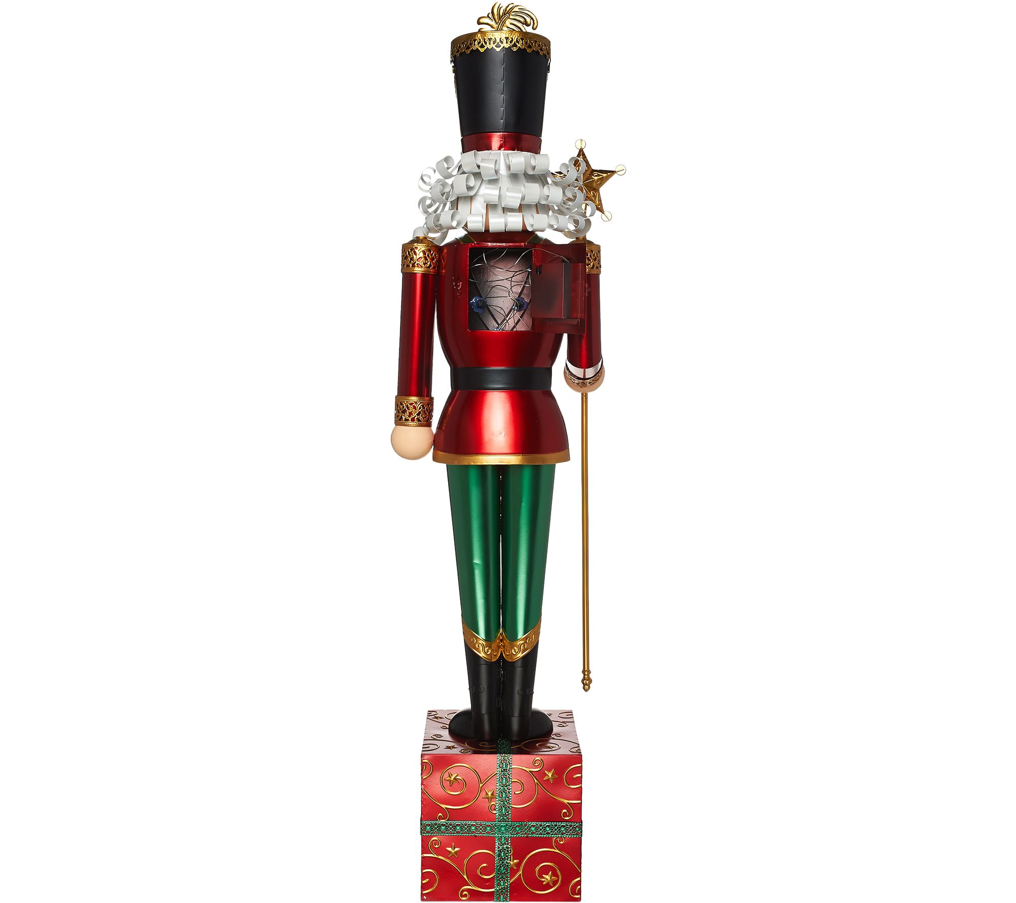 Kringle Express 5' Oversized Indoor/Outdoor Illuminated Nutcracker ...