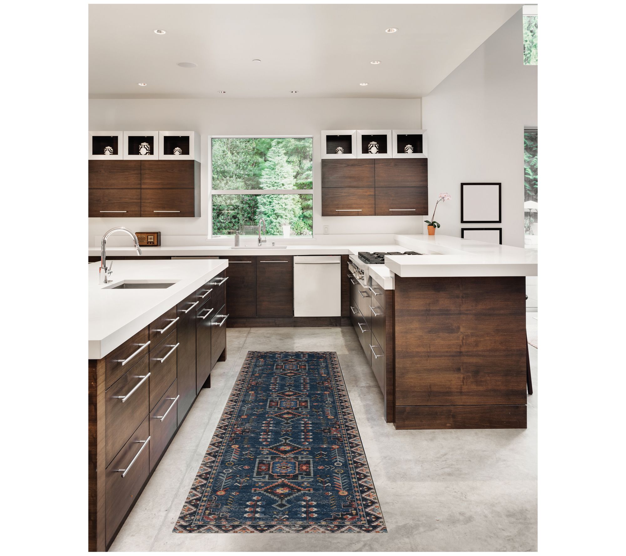 Linon Home Riley Washable 2x8 Non-Slip Decorative Rugs - QVC.com