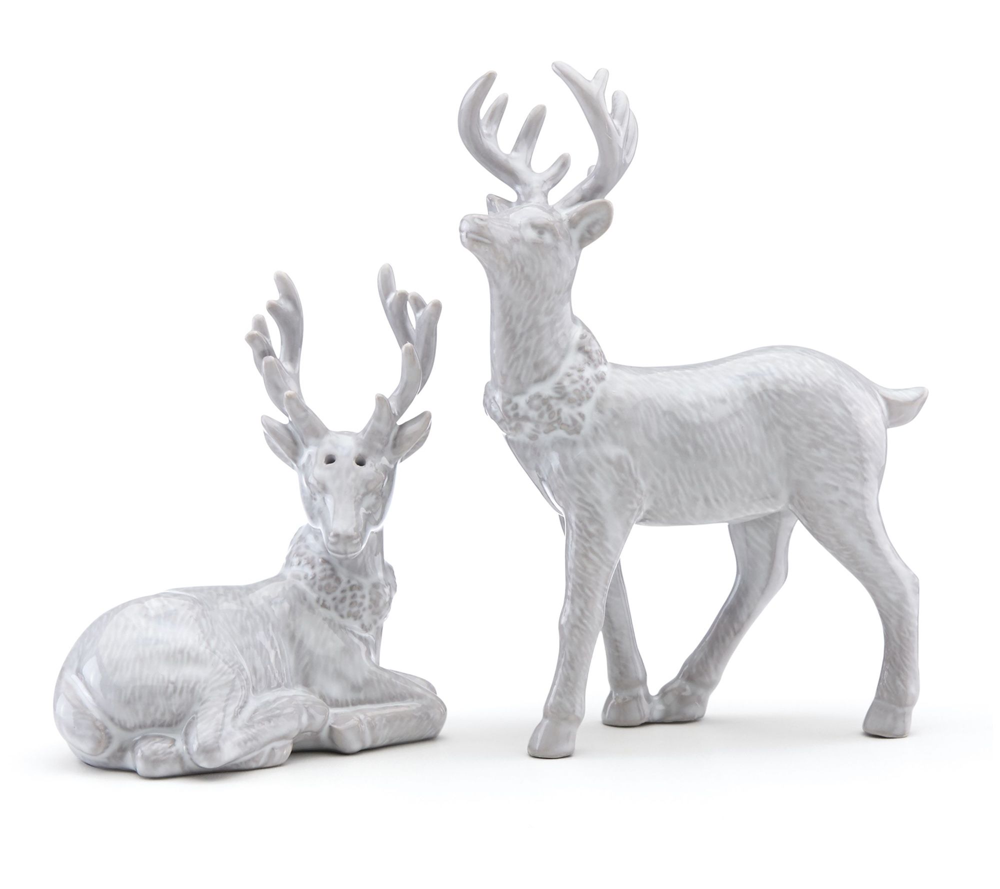 Lenox Alpine Reindeer S&P Set - QVC.com