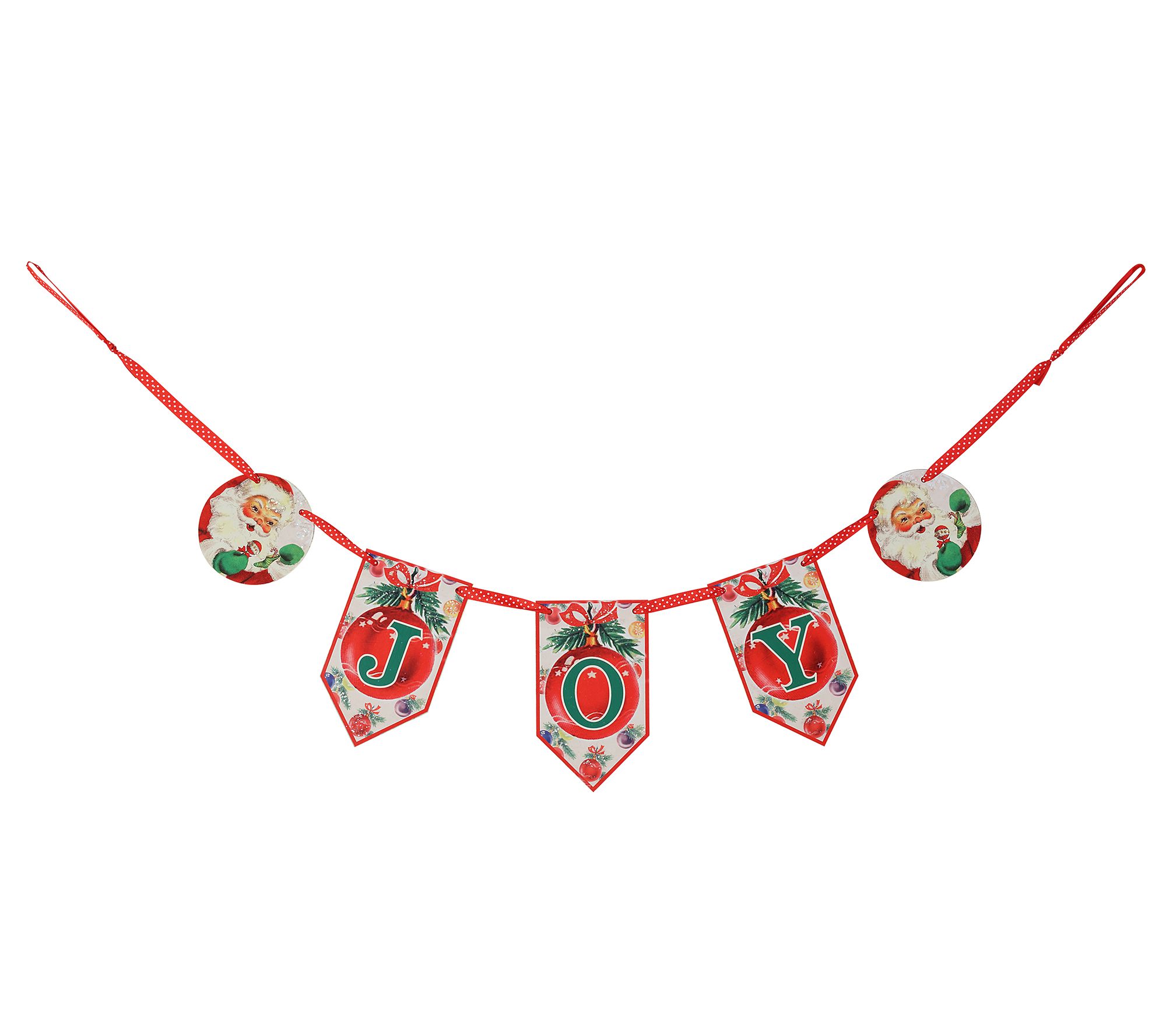 Mr. Christmas 72" Vintage Banner - Joy - QVC.com