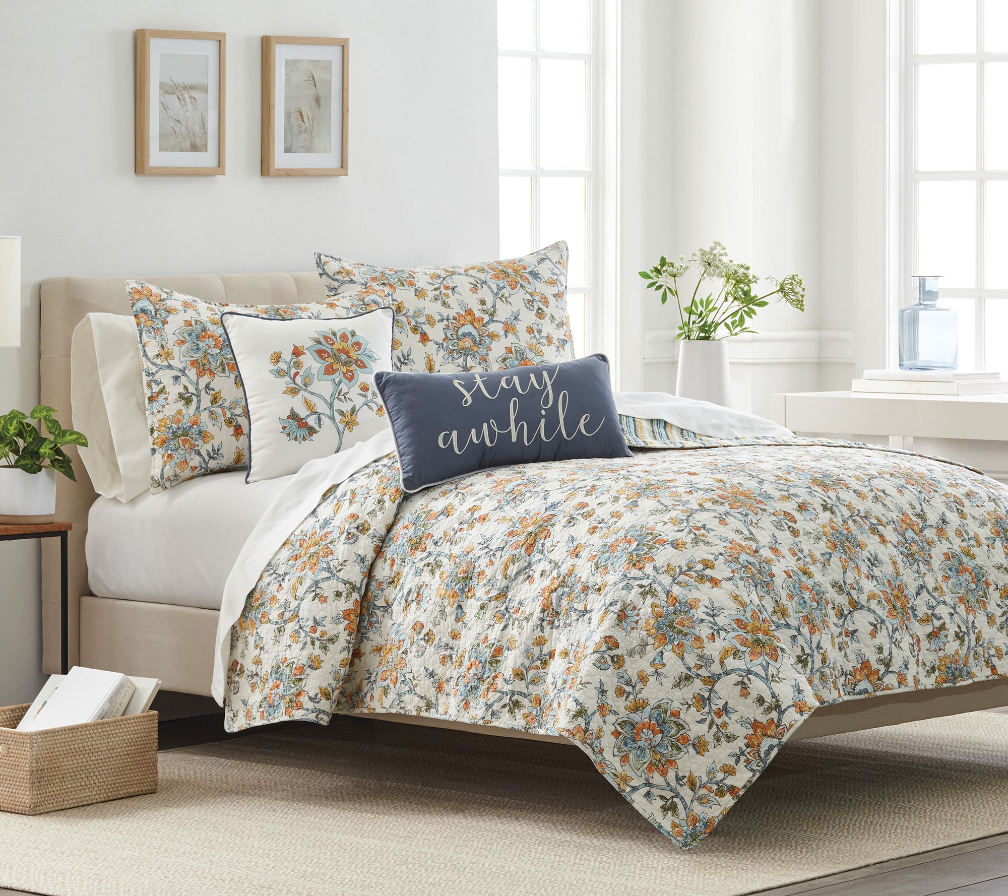 Ainsley 3pc Full/Queen Quilt Set by Valerie - QVC.com