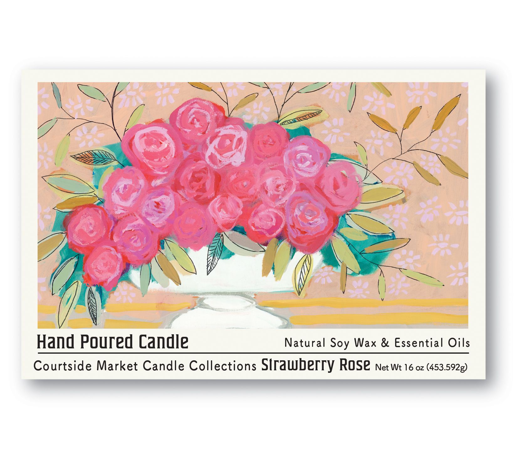 Courtside Market I Forgive In Flowers Candle Glass Jar 16 oz - QVC.com