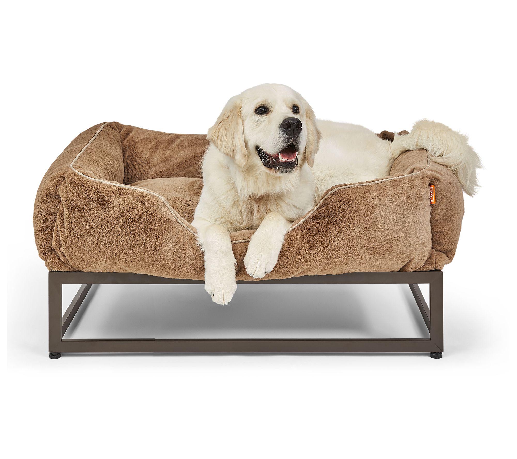 FUZI Pets Luxury Elevated Plus Dog Bed - Medium - QVC.com