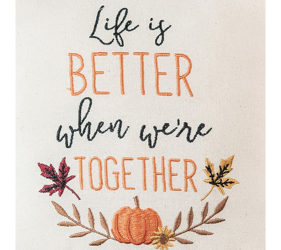 C&F Home Life is Better Together Pillow - QVC.com