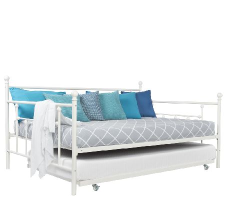 Signature Sleep Manila Full Daybed with Twin Trundle Frame - QVC.com