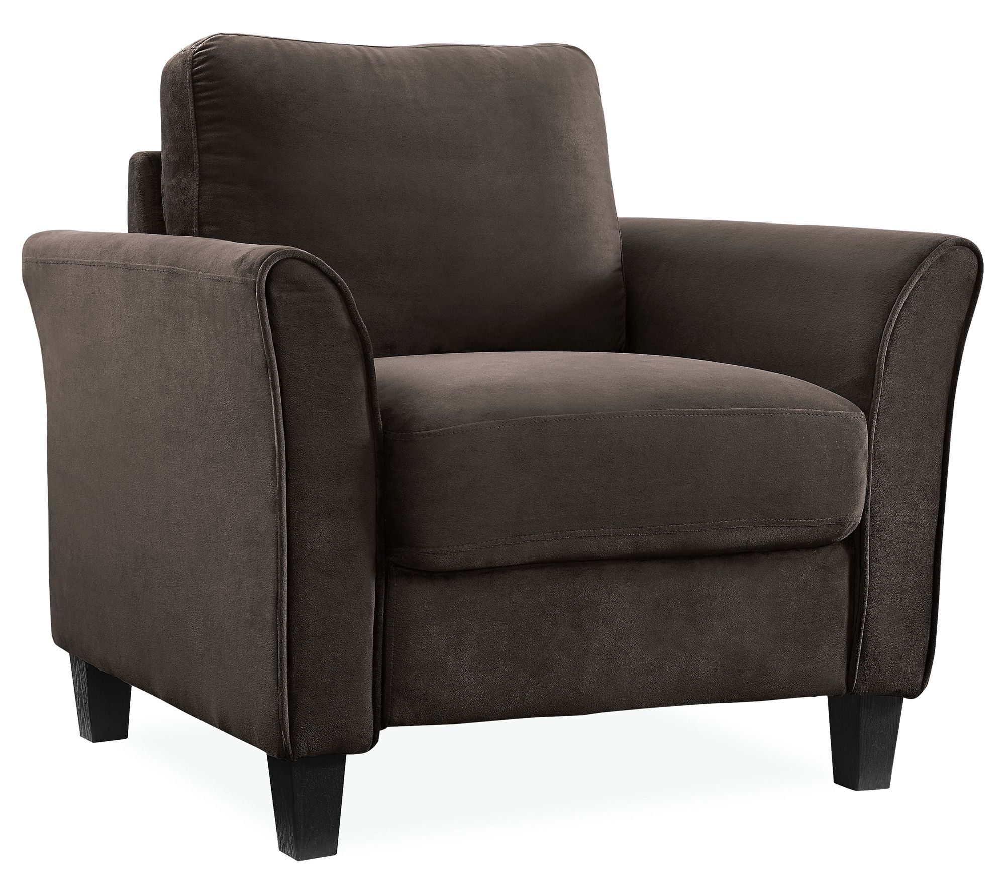 Westin Chair Curved Arm Microfiber - QVC.com