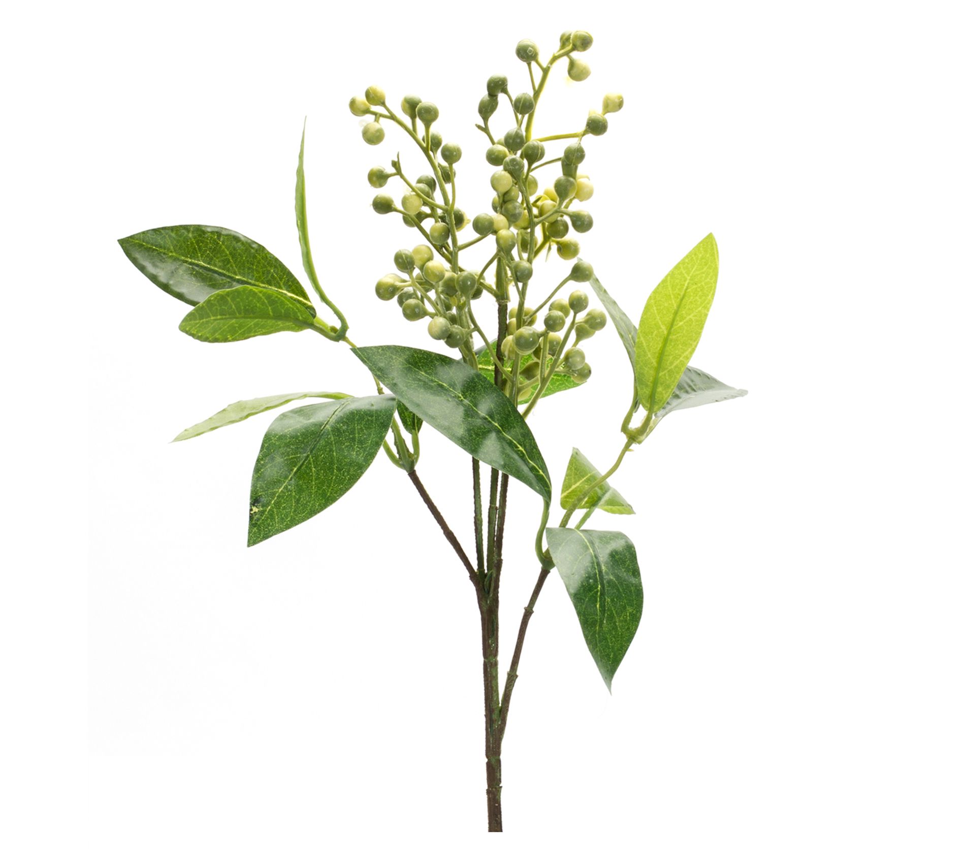 Melrose Green Berry Spray (Set of 6) - QVC.com