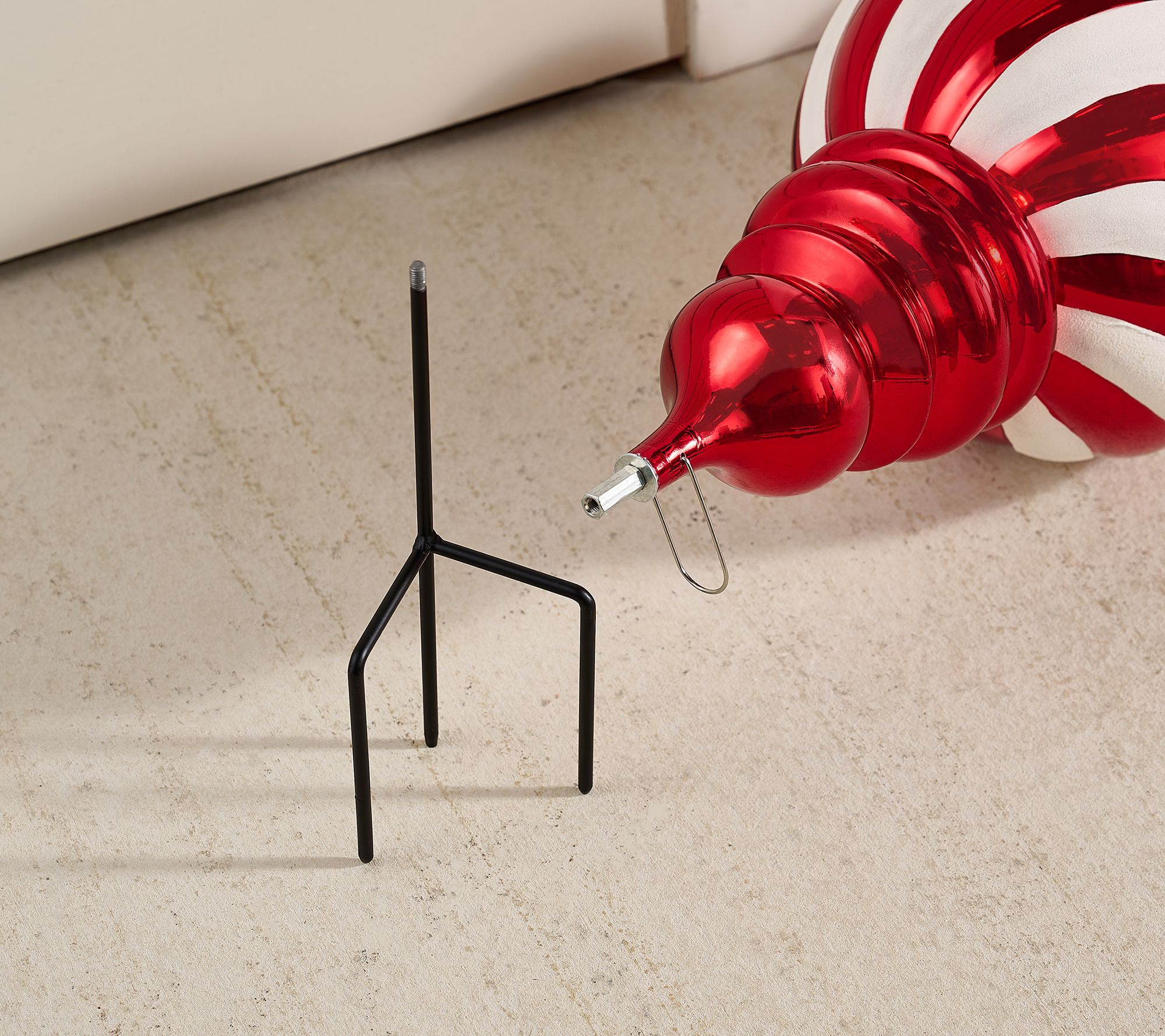 Kringle Express 37" Oversize Finial Stake/ Hanging Decor - QVC.com