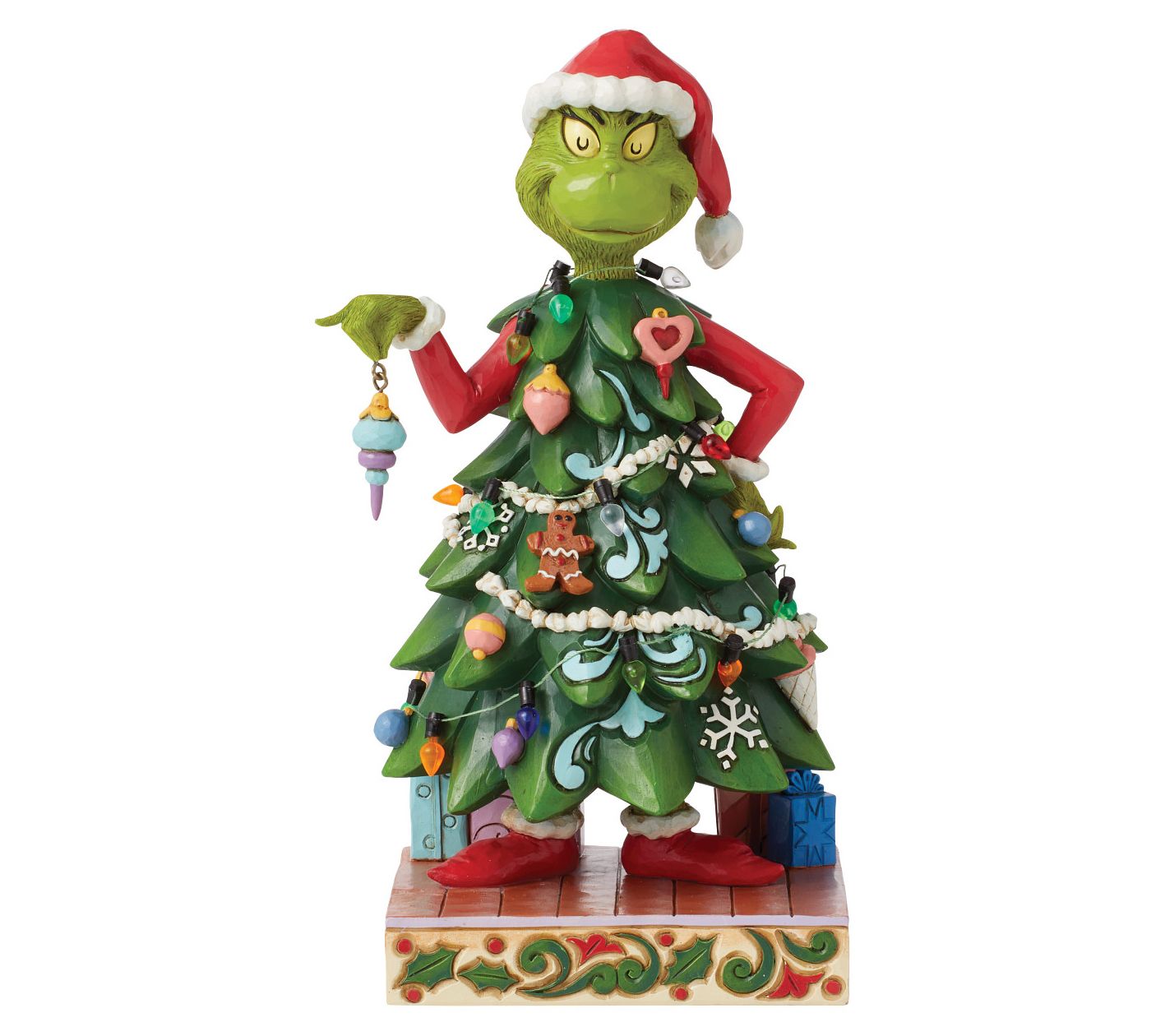 Grinch by Jim Shore Grinch Dressed as a Tree Figurine - QVC.com