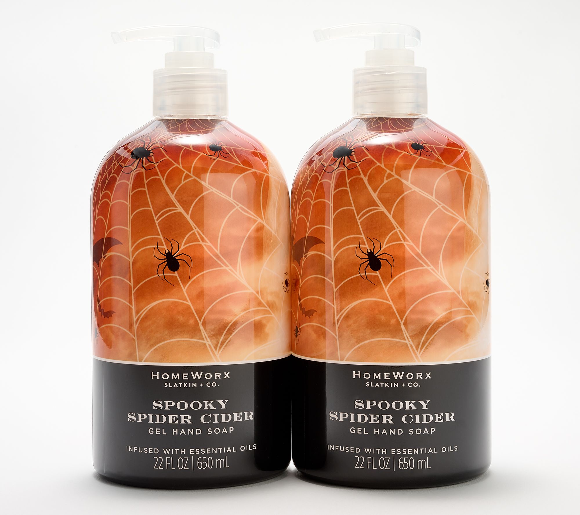 "As Is" HomeWorx by Slatkin + Co. S/2 Spooky Spider Cider - QVC.com