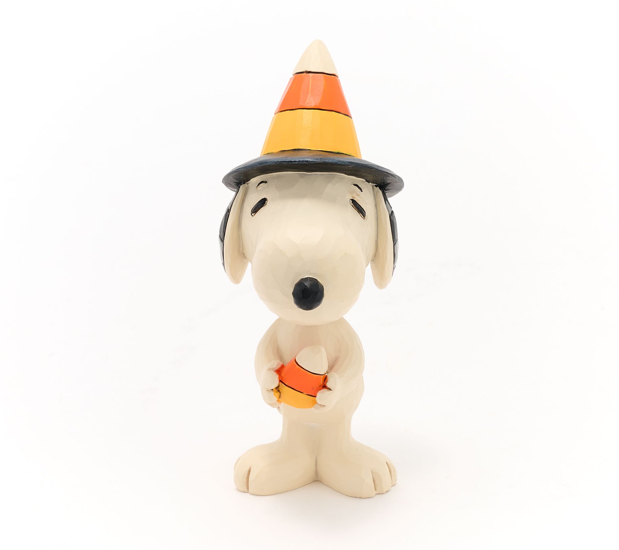 Jim Shore 4" Snoopy With Candy Corn Hat - QVC.com