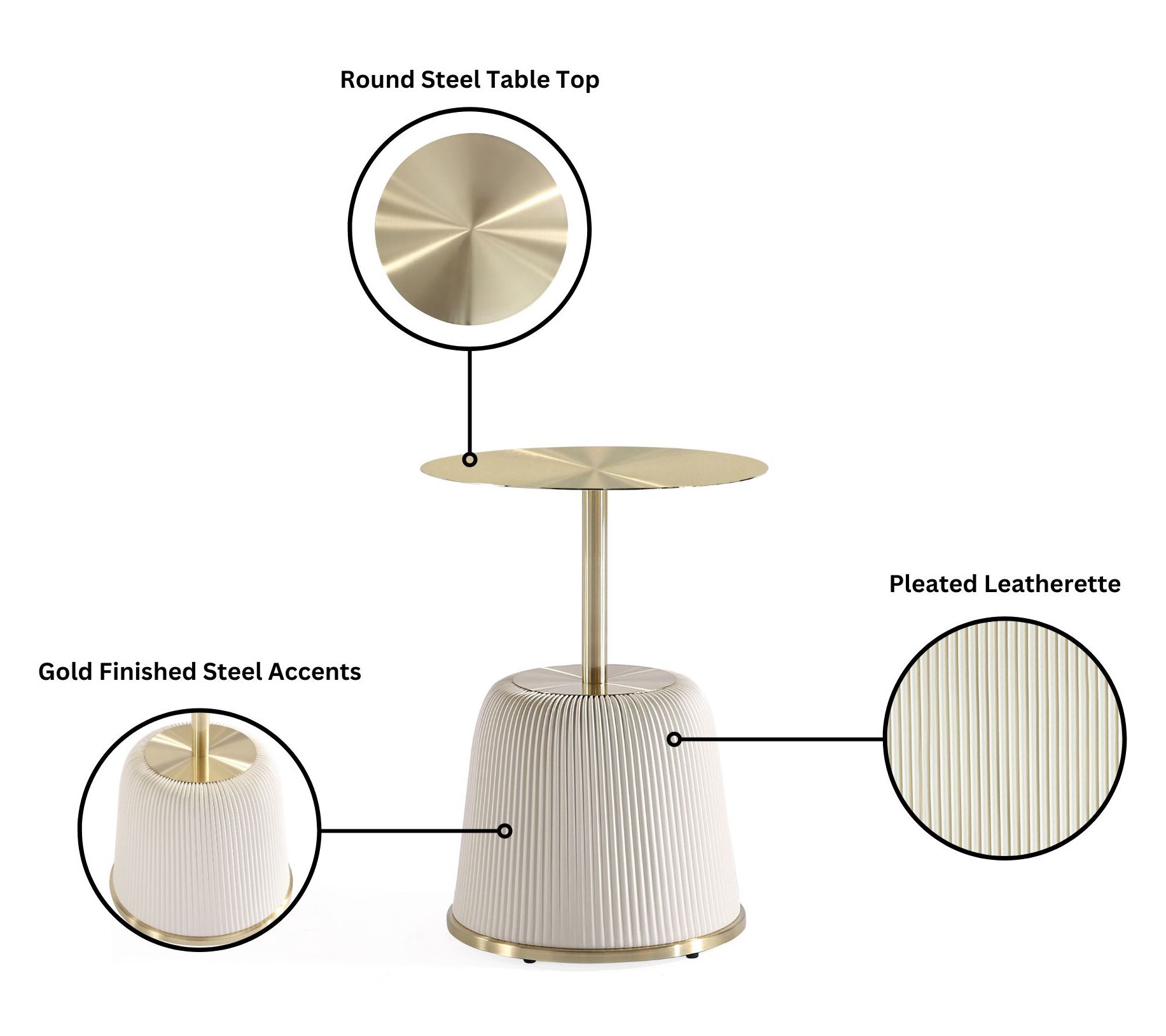 Manhattan Comfort Anderson End Table 1.0 - QVC.com