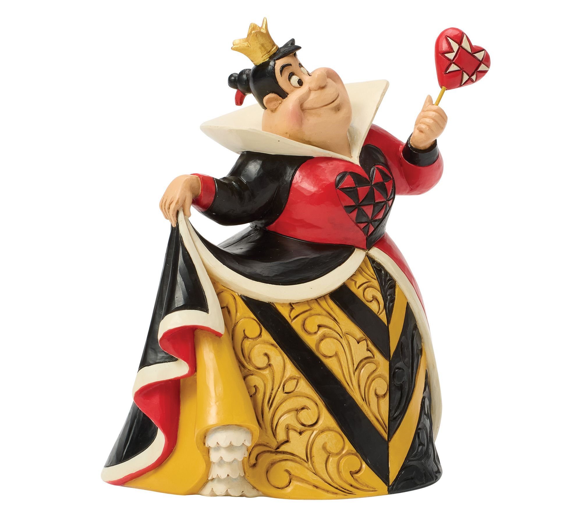 Jim Shore Disney Traditions Queen of Hearts Figurine 5.1in H - QVC.com