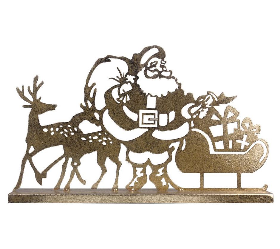 Young's metal Christmas Santa tabletop cutout - QVC.com