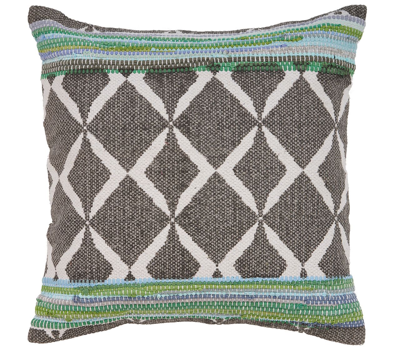 Ox Bay Diamond Chindi Throw Pillow - QVC.com
