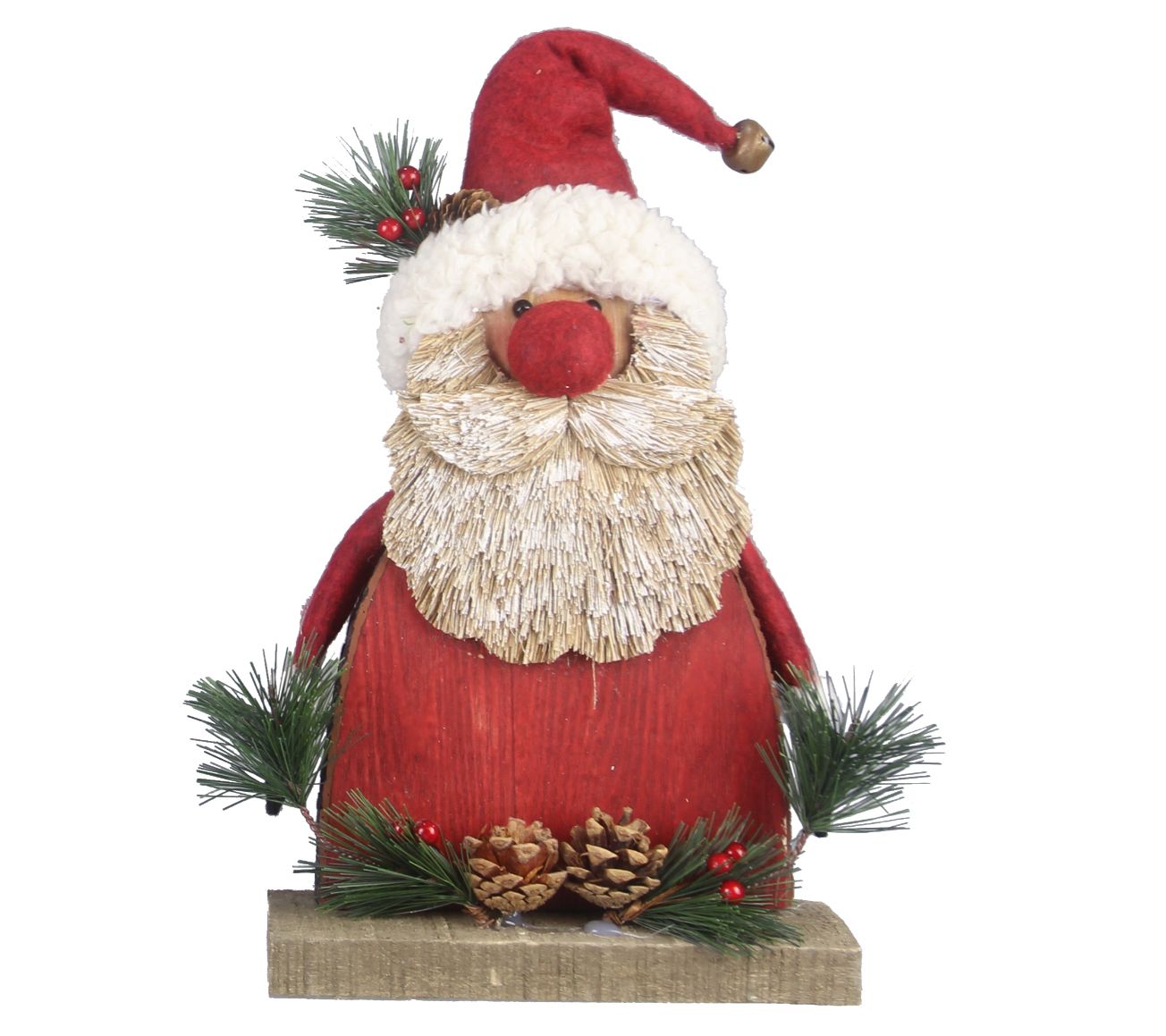 Young's Wood Santa - QVC.com
