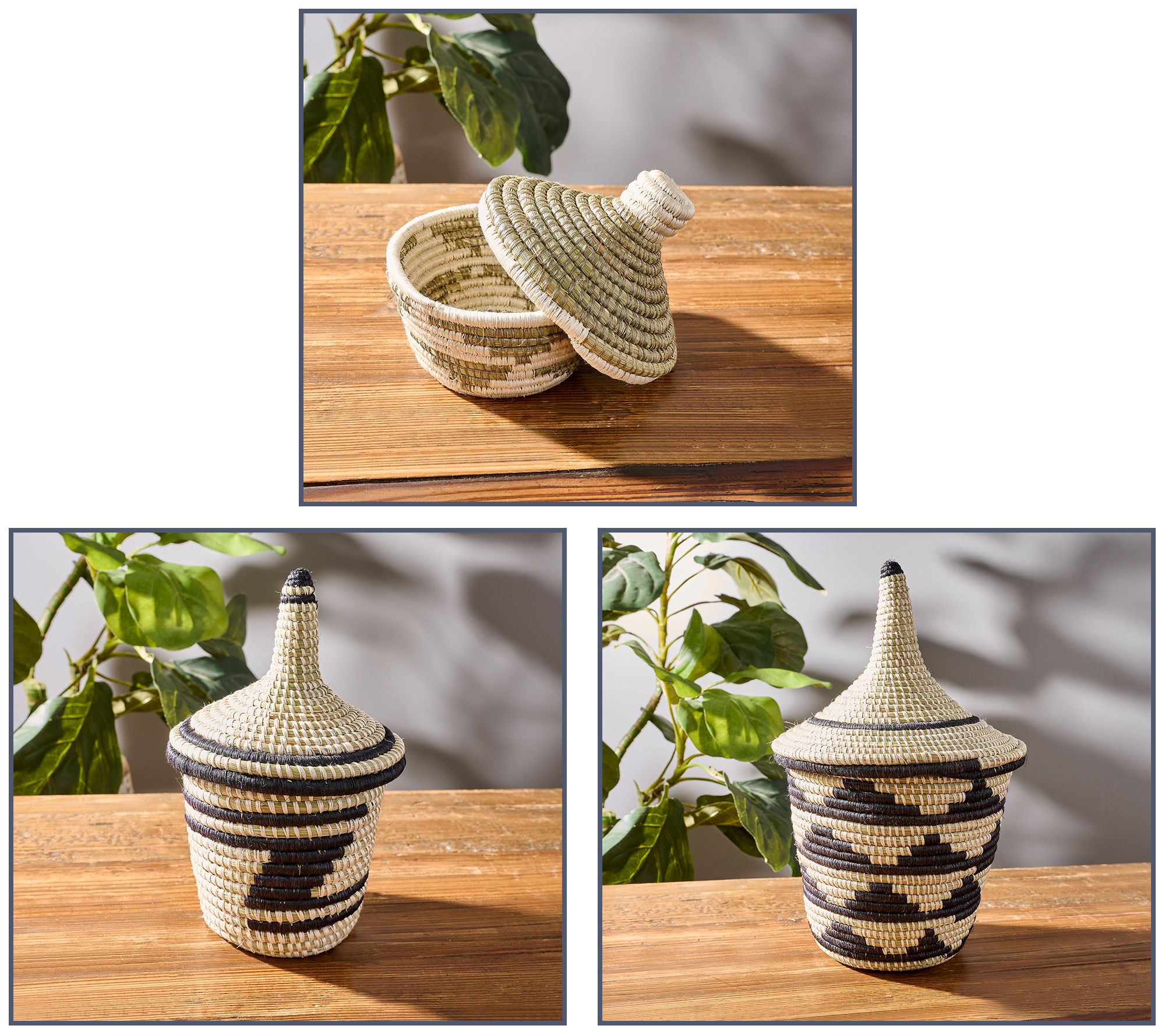 KAZI Choice of Woven Friendship Basket - QVC.com