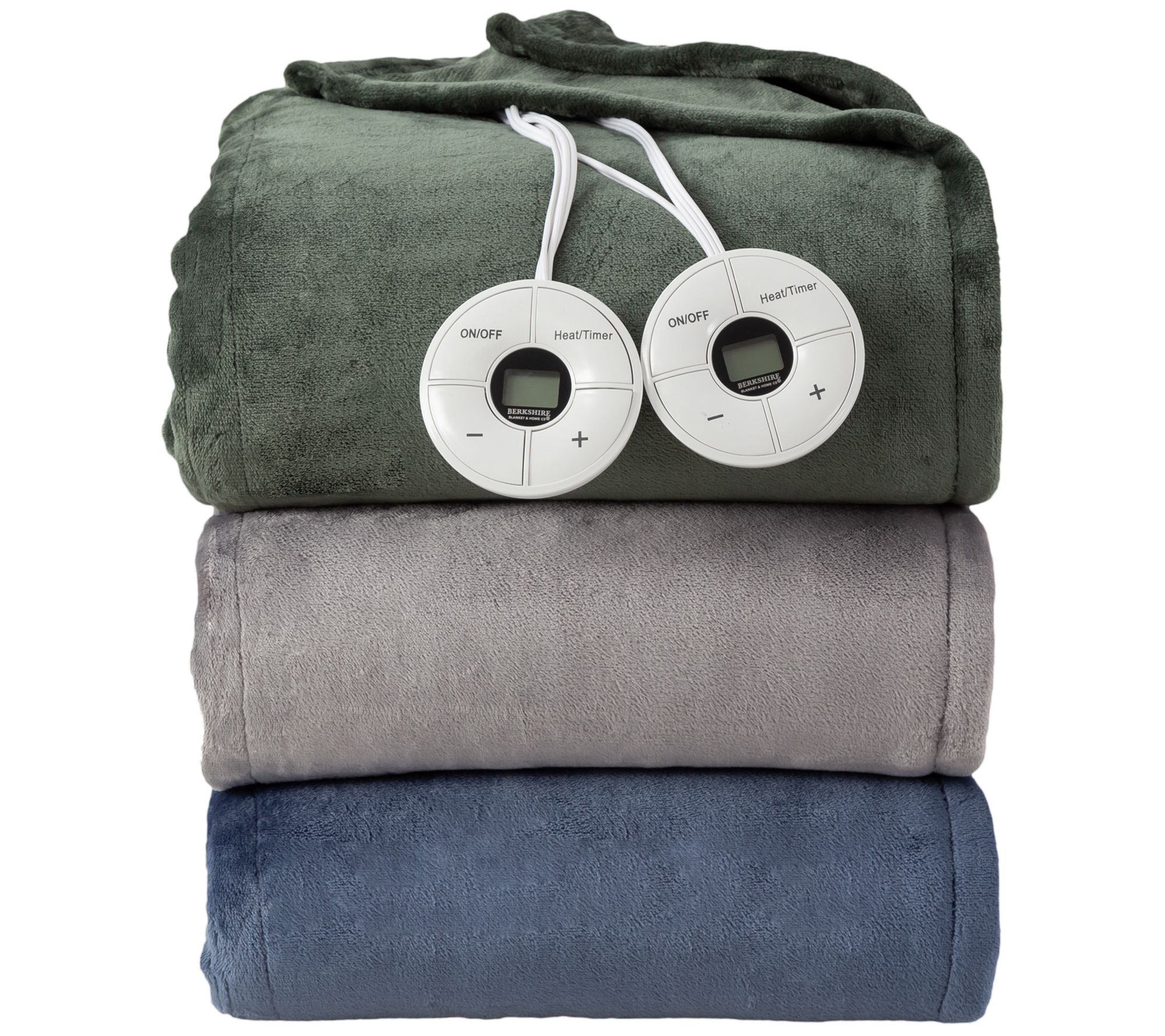 Berkshire Blanket VelvetLoft Heated Blanket - Full/Queen - QVC.com