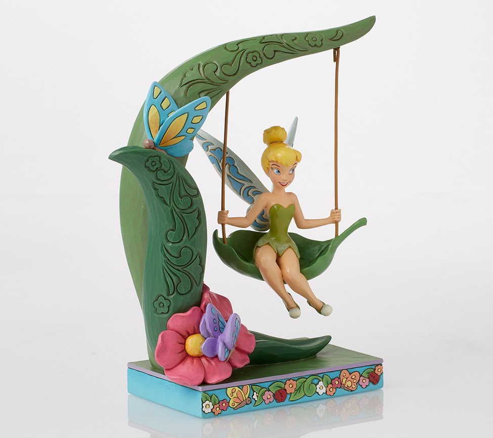 Jim Shore Disney Traditions Tink Spring Swing Figurine 9in H - QVC.com