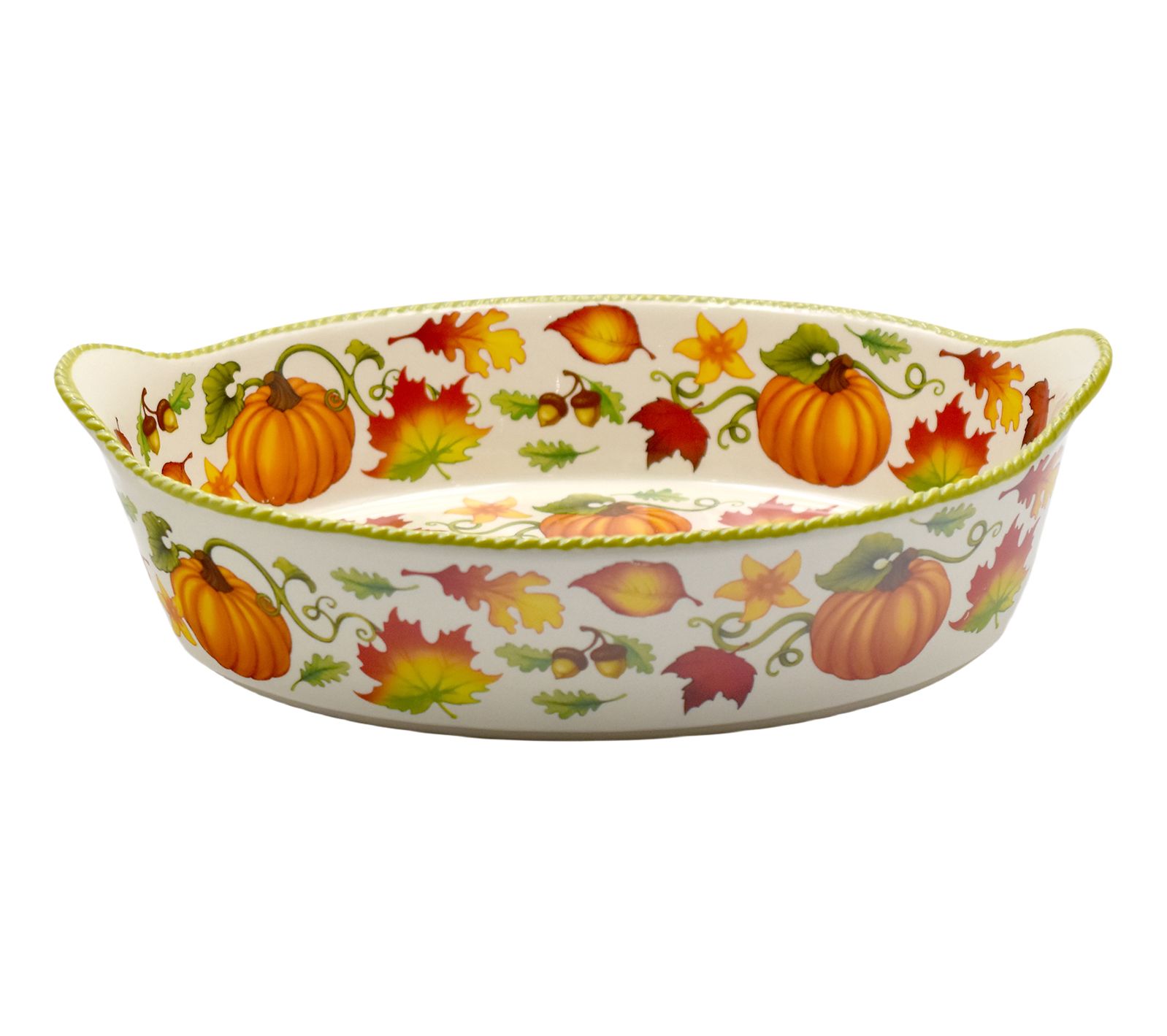 "As Is" Temp-tations Seasonal 3-qt Deep Wall Casserole Dish - QVC.com