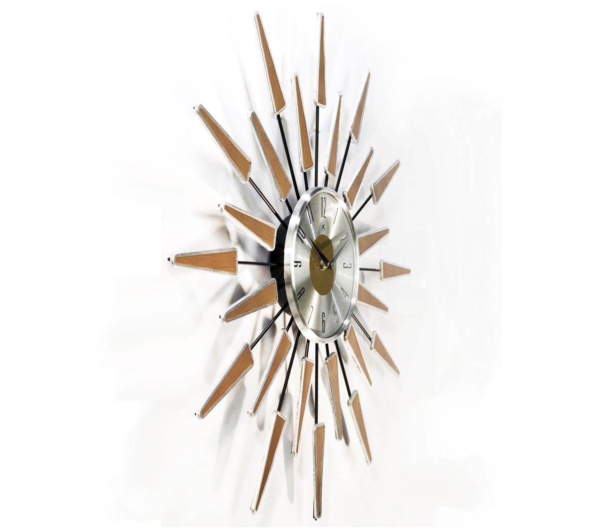 Infinity Instruments Satellite Large Mid-century Modern Clock - QVC.com