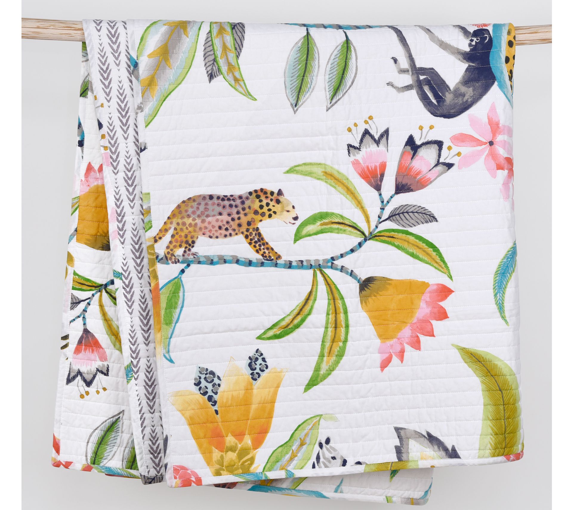 Levtex Home Melina 3-Piece Tropical King/Cal Ki ng Quilt Set - QVC.com