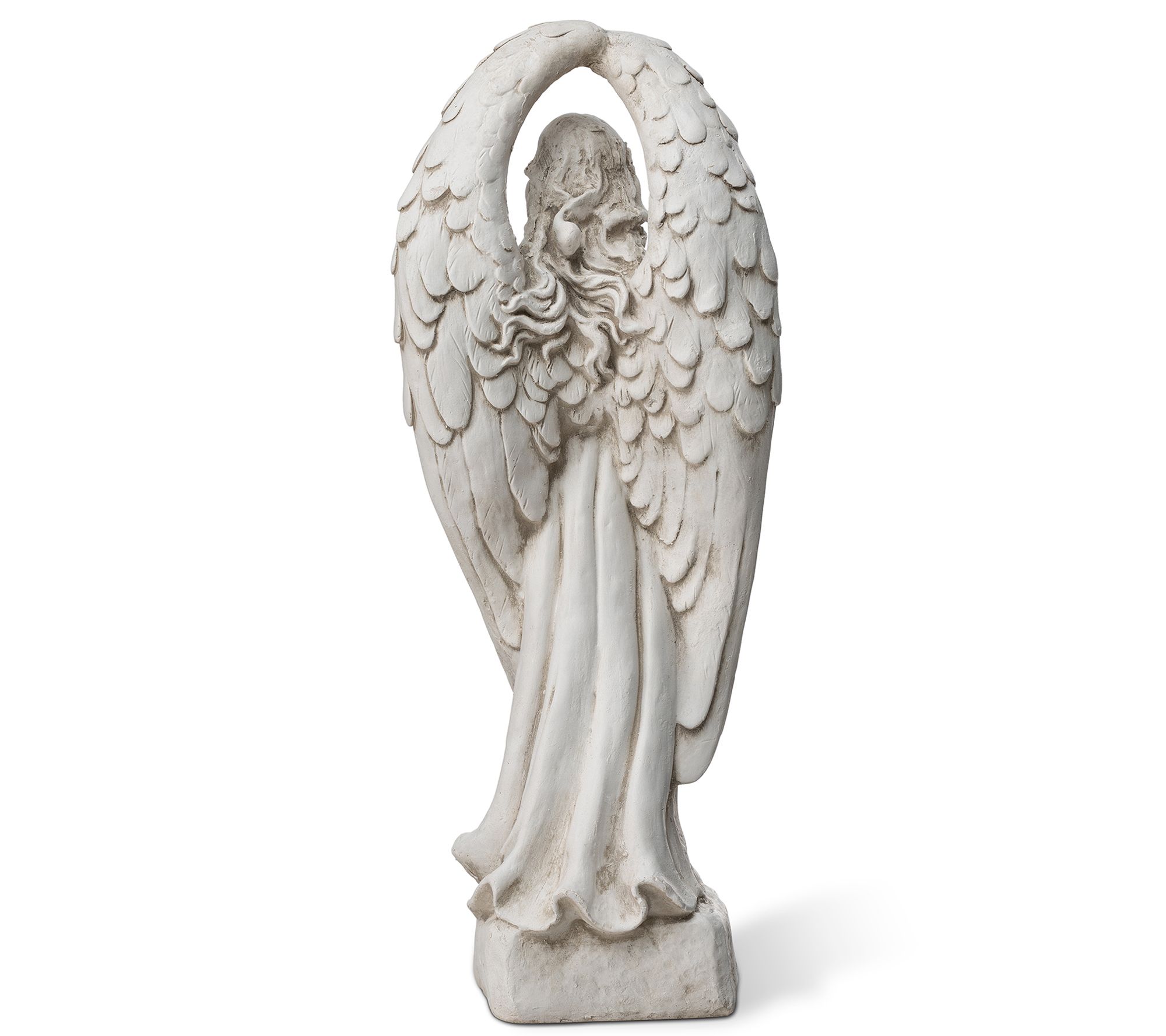 Glitzhome 20.5" MGO Standing Archangel Garden Lawn Statue - QVC.com