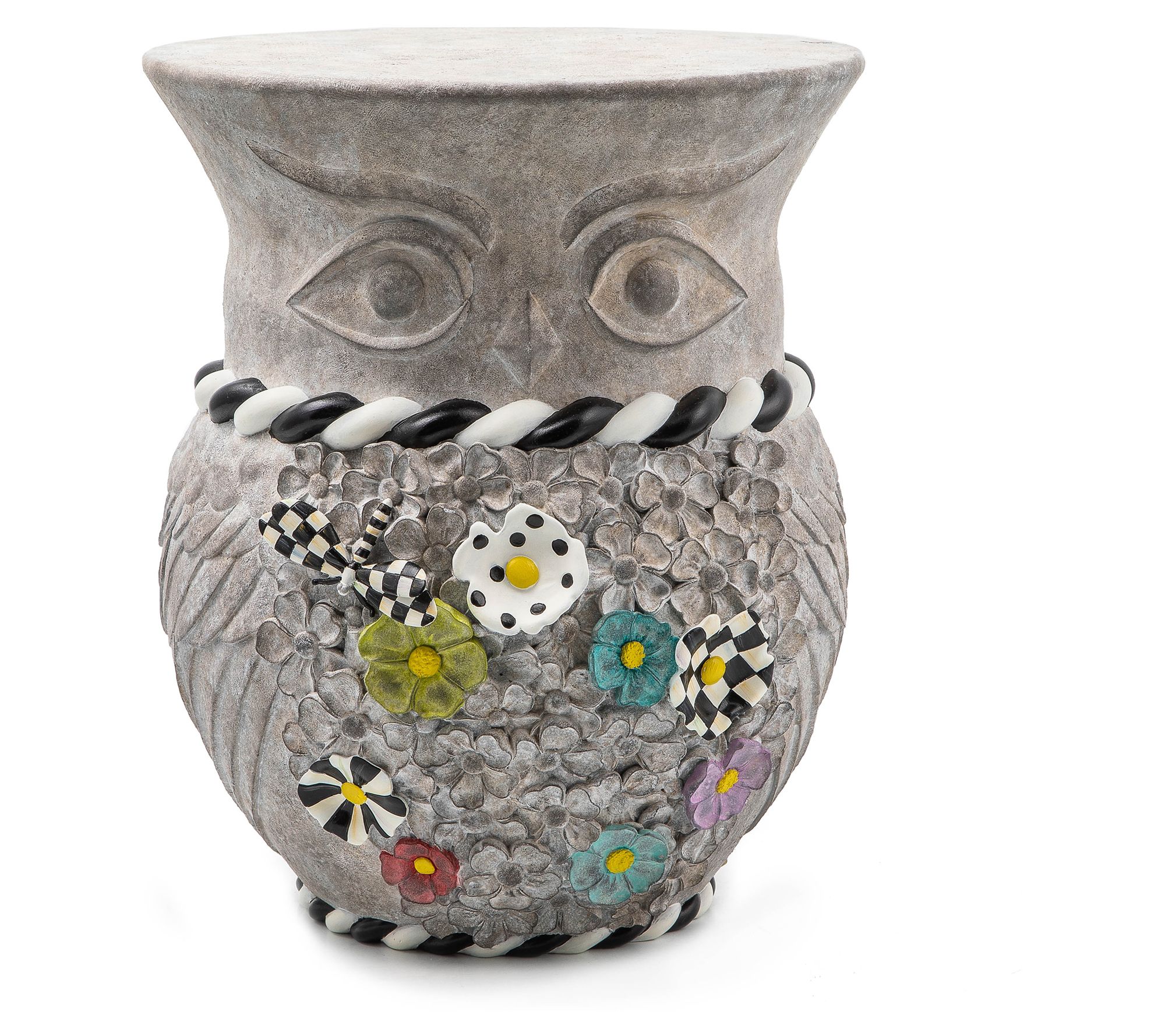 MacKenzie-Childs Maia Owl Garden Stool - QVC.com