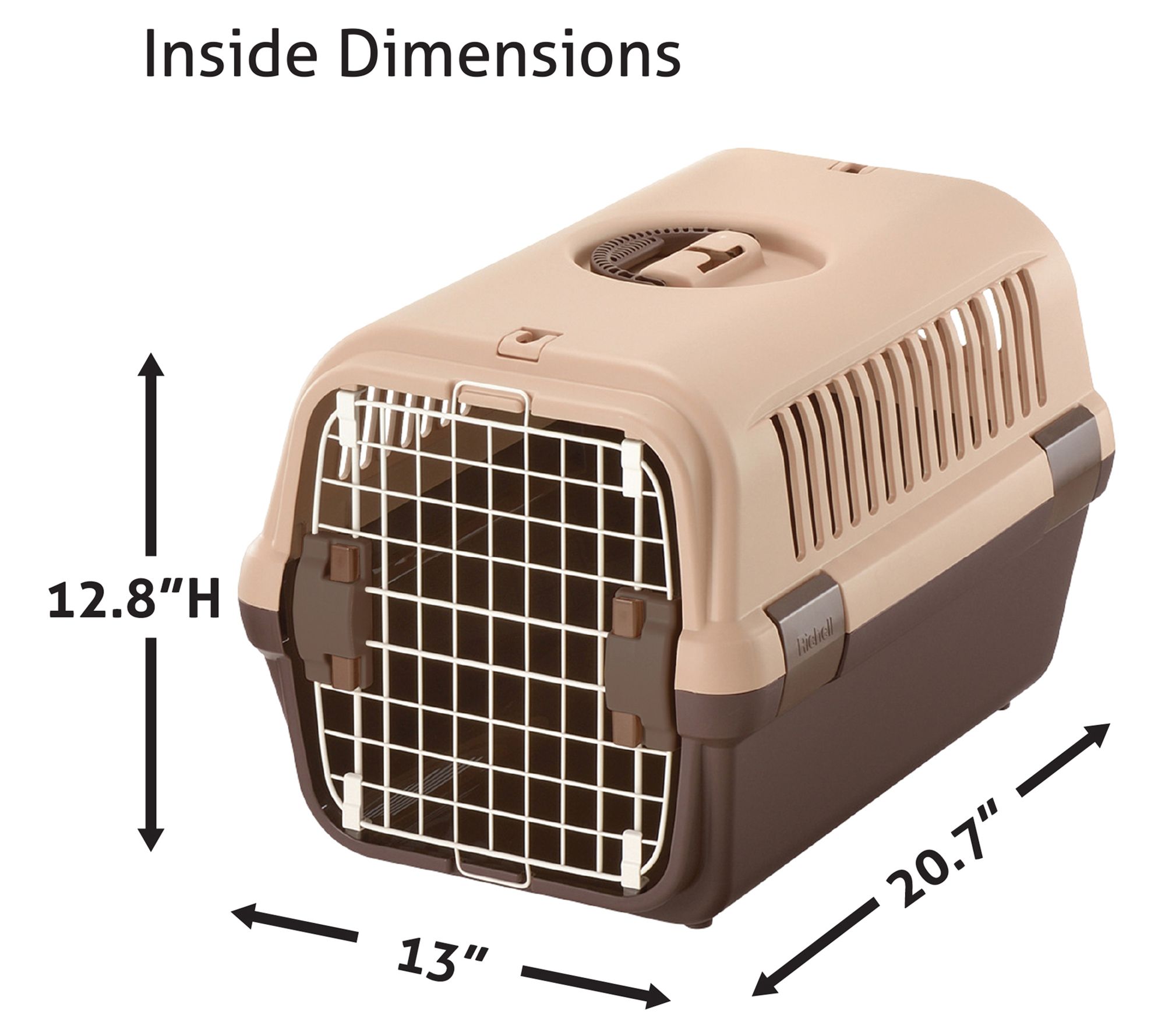 Richell Pet Travel Carrier - Medium Up to 17.6bs - QVC.com