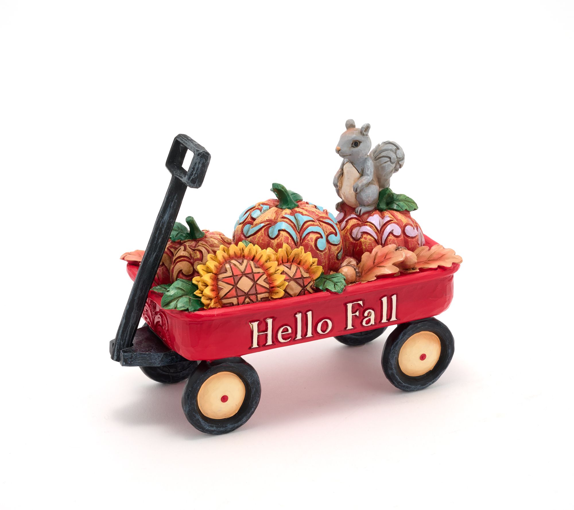 Jim Shore Heartwood Creek 4.5" Harvest Wagon with Pumpkins - QVC.com