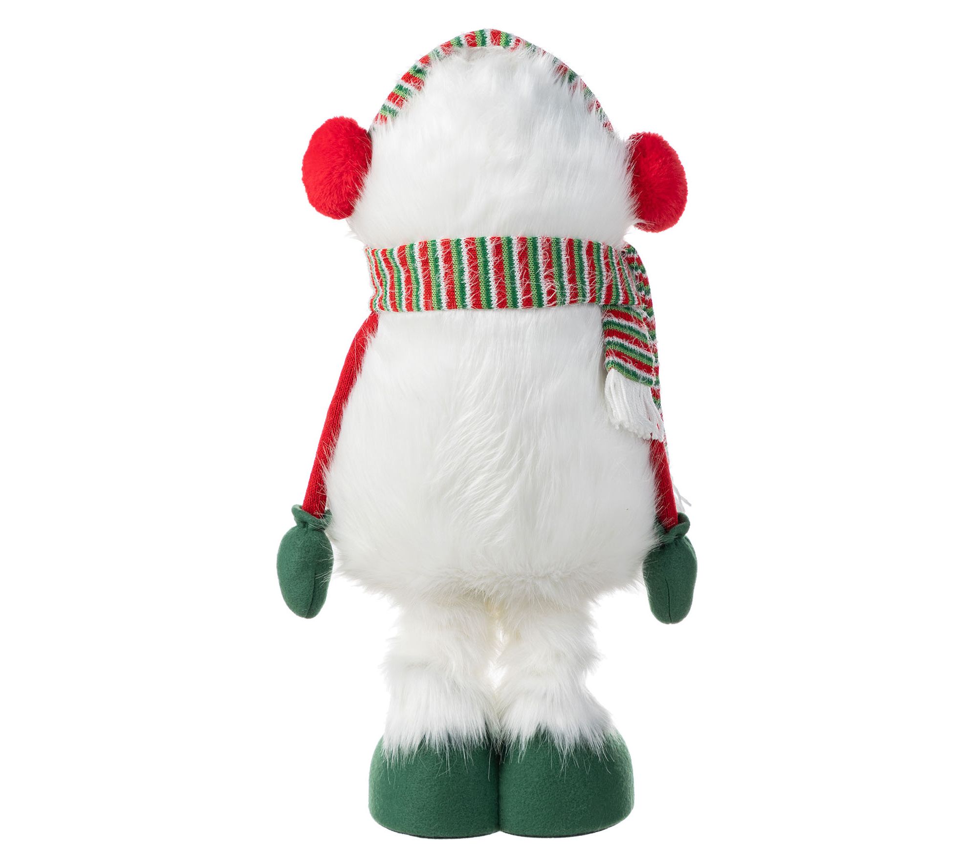 Glitzhome Christmas Fabric Yeti With Telescoping Legs - QVC.com