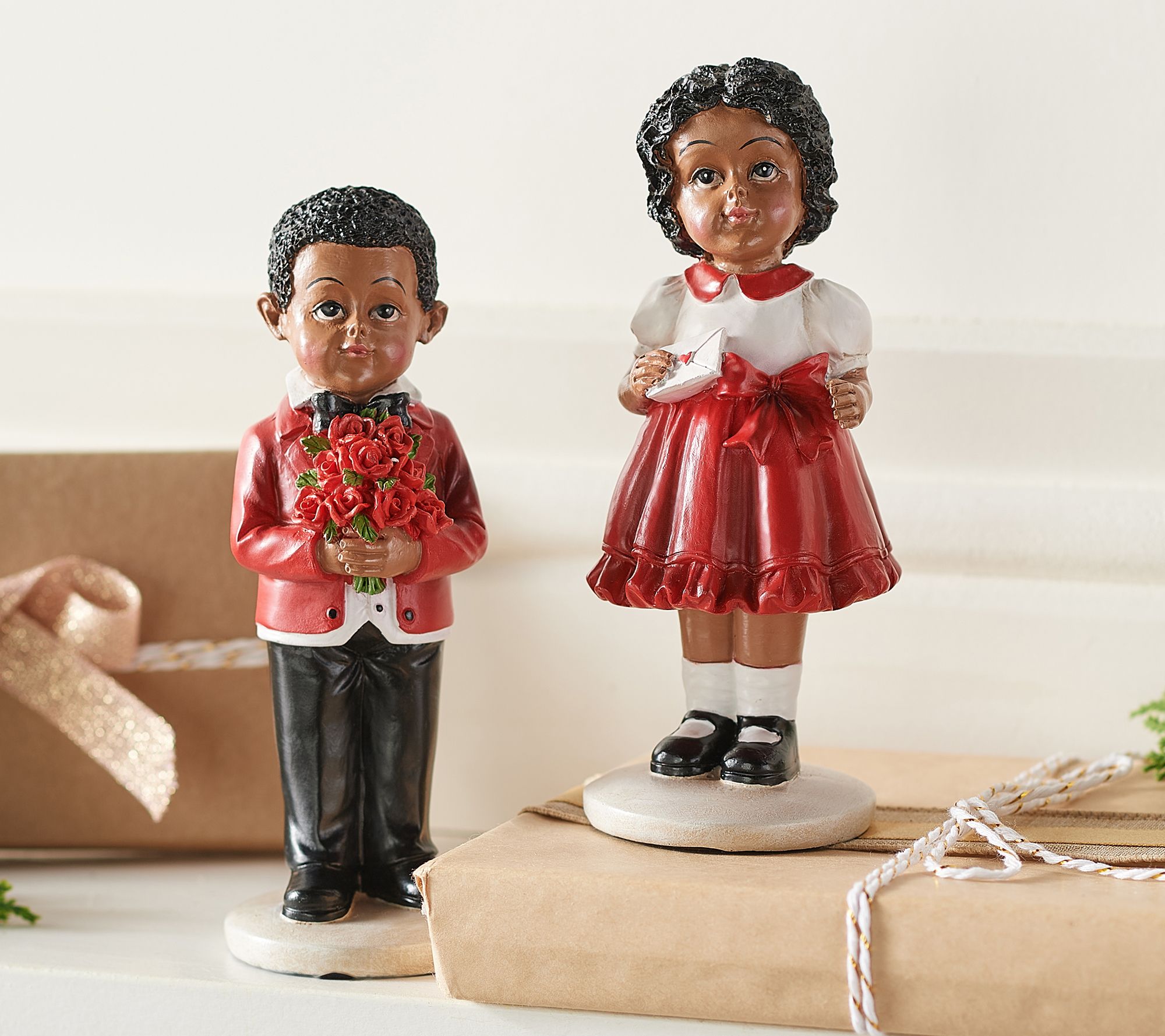 Set of 2 Sweetheart Children Figures by Valerie - QVC.com