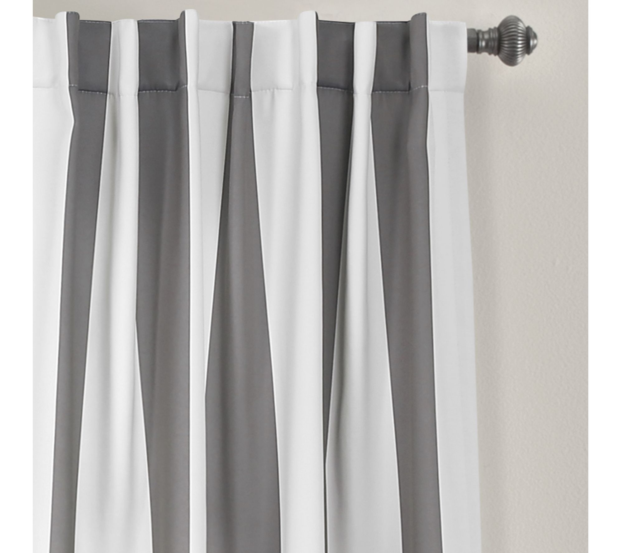 Wilbur Stripe Light Filtering 52" x 84" by LushDecor - QVC.com