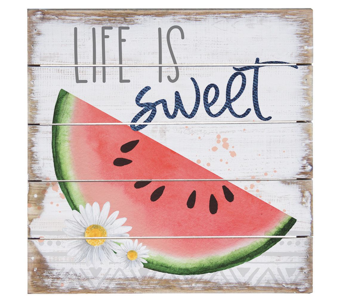 Sincere Surroundings 8" Life is Sweet Pallet Peite - QVC.com