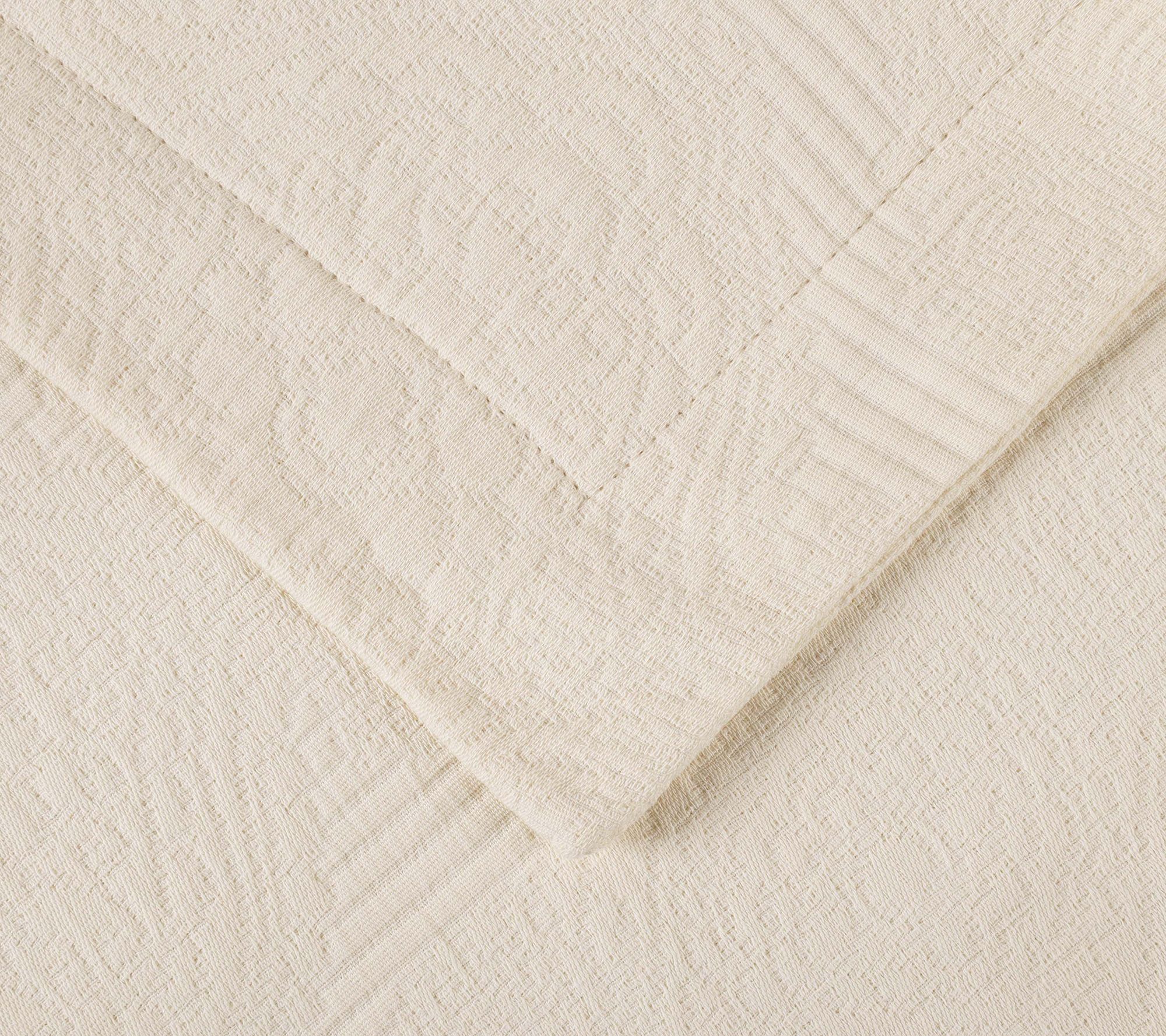 Superior Victory Cotton Matelasse Weave Bedspread Set- Full - QVC.com