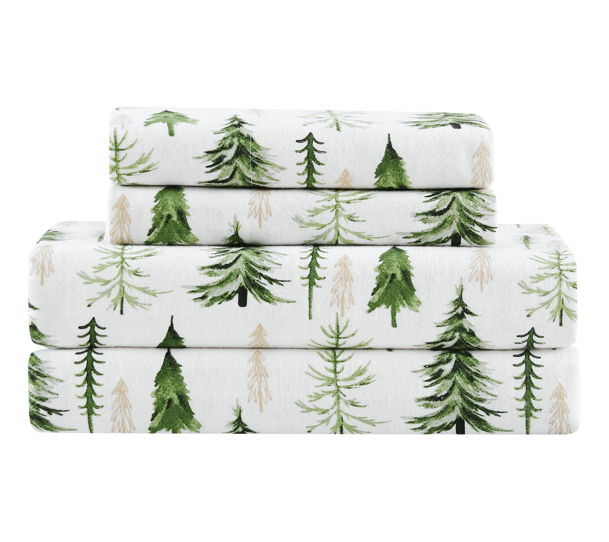 Truly Soft Trees King Flannel Sheet Set - QVC.com