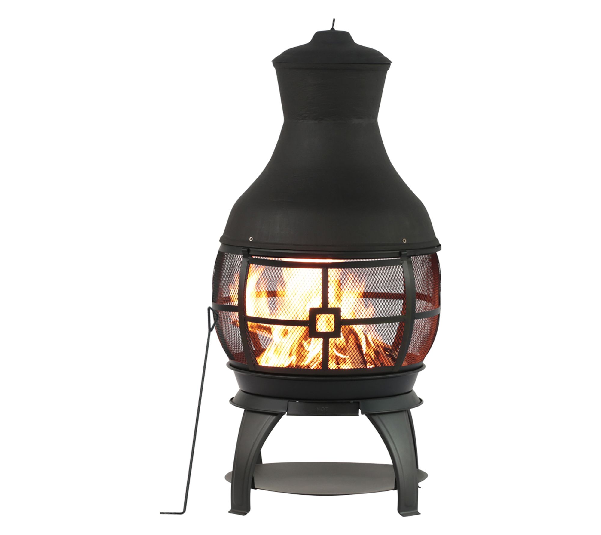 HEATMAXX Outdoor Cast Iron Chiminea Fire Pit - QVC.com